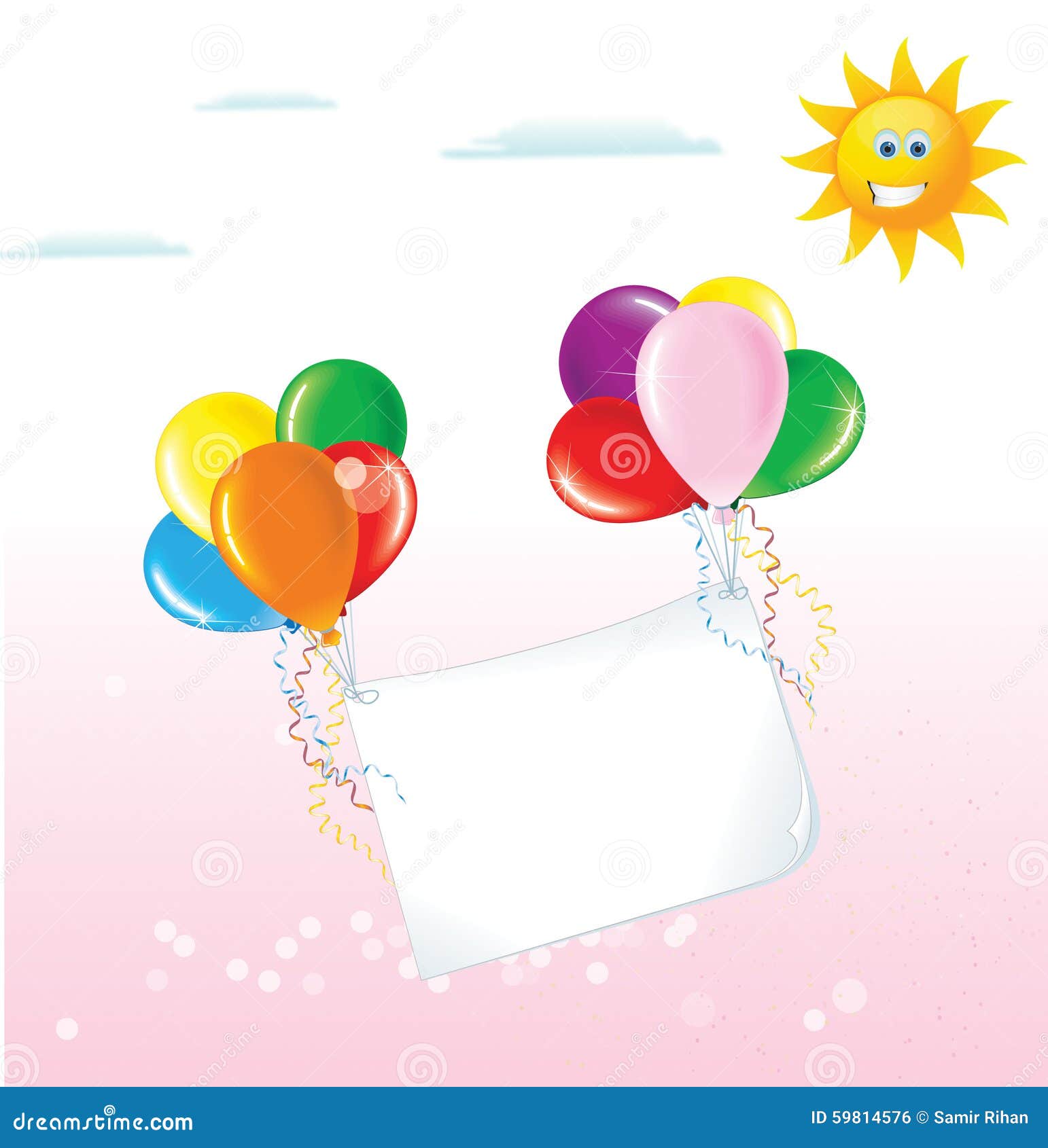 Balloons With Paper Scroll In Traditional Colors Of Bavaria. Okt ...