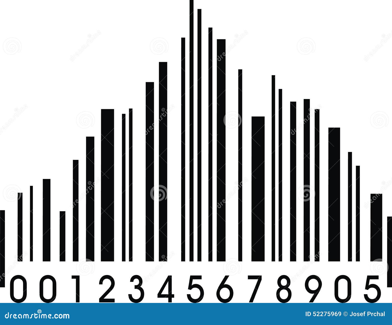 Funny barcode isolated stock illustration. Illustration of commerce ...