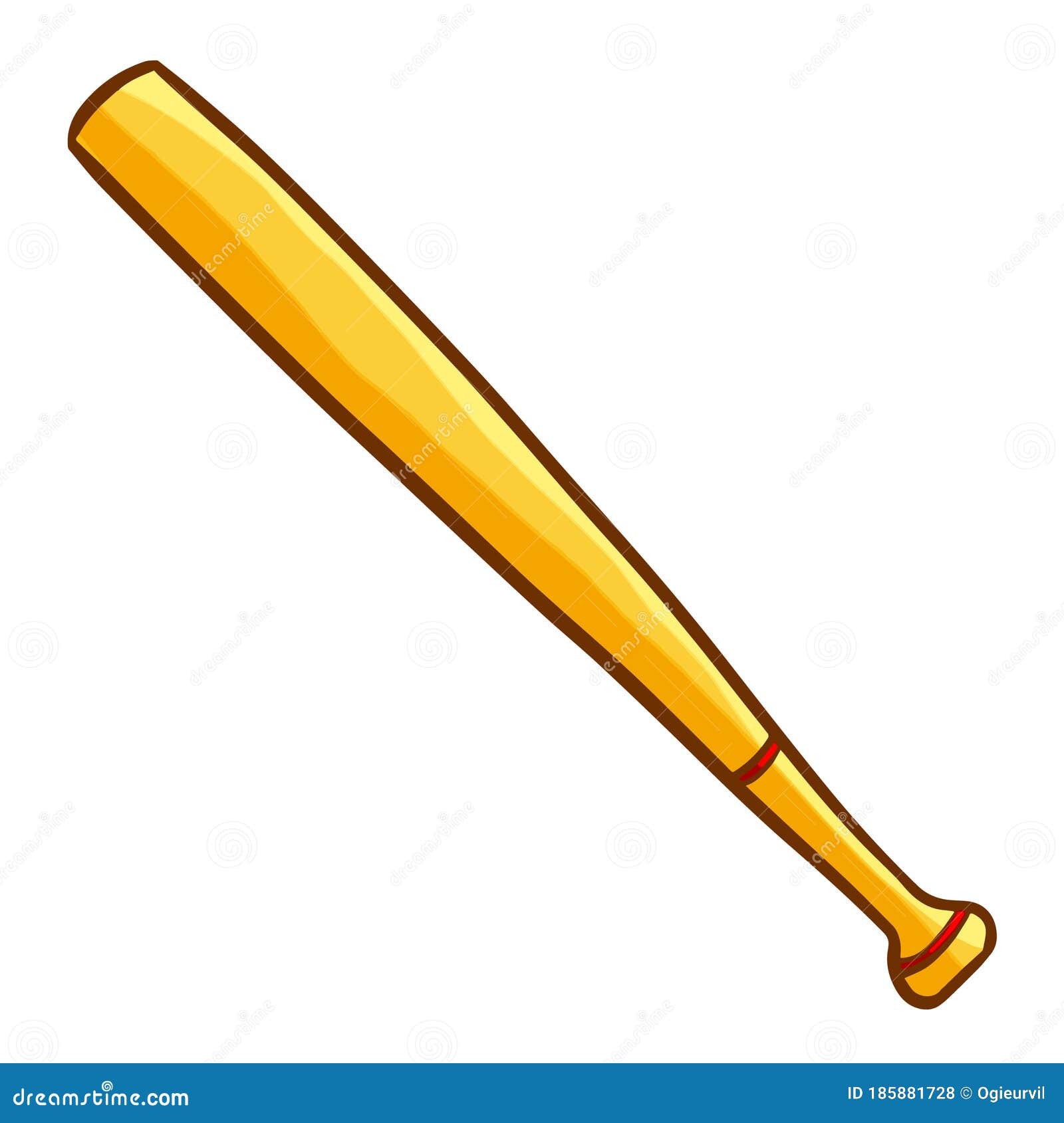 Funny Baseball Hitting Stick - Vector. Stock Vector - Illustration of ...