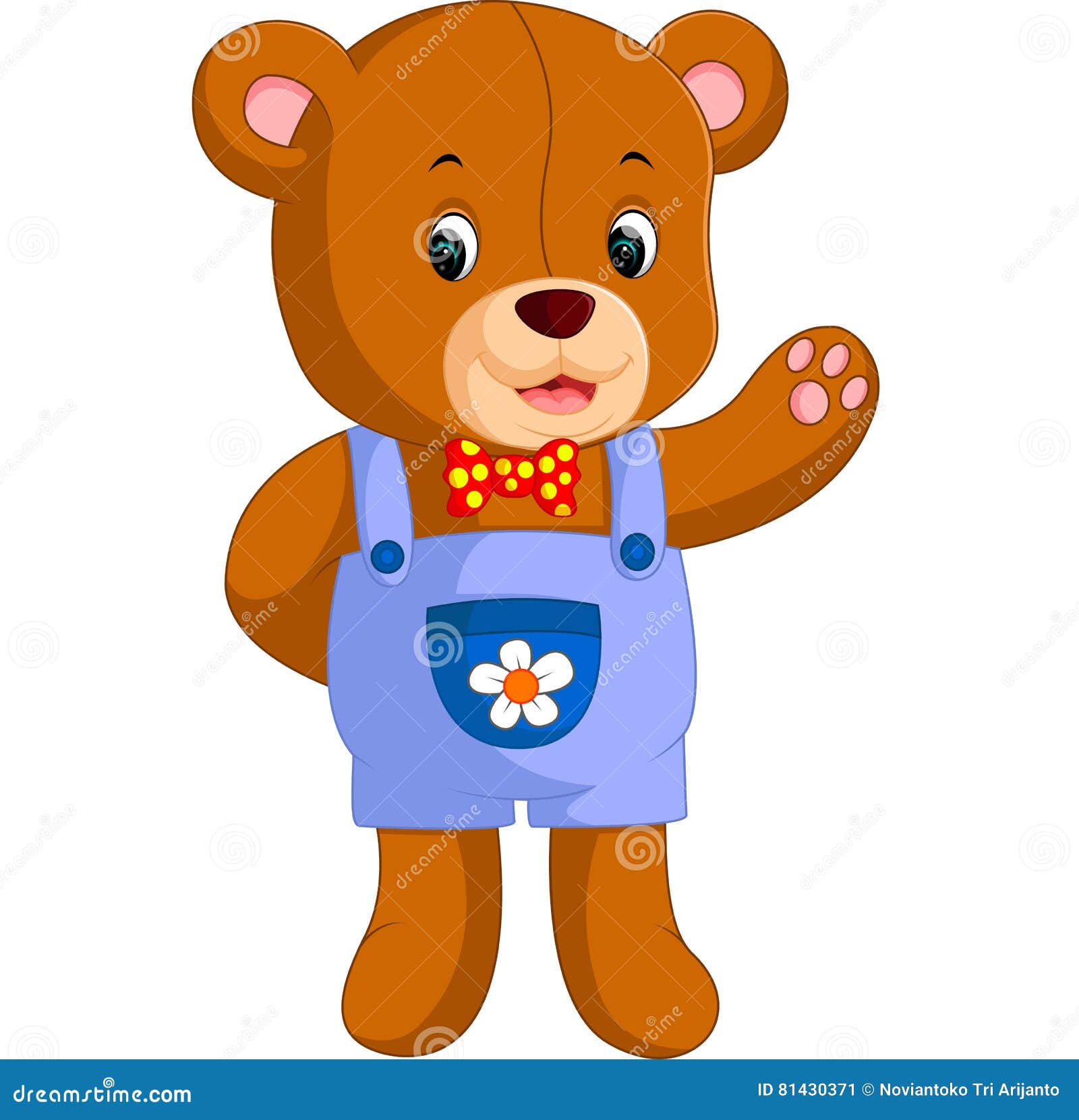 Funny bear Cartoon stock vector. Illustration of bear - 81430371