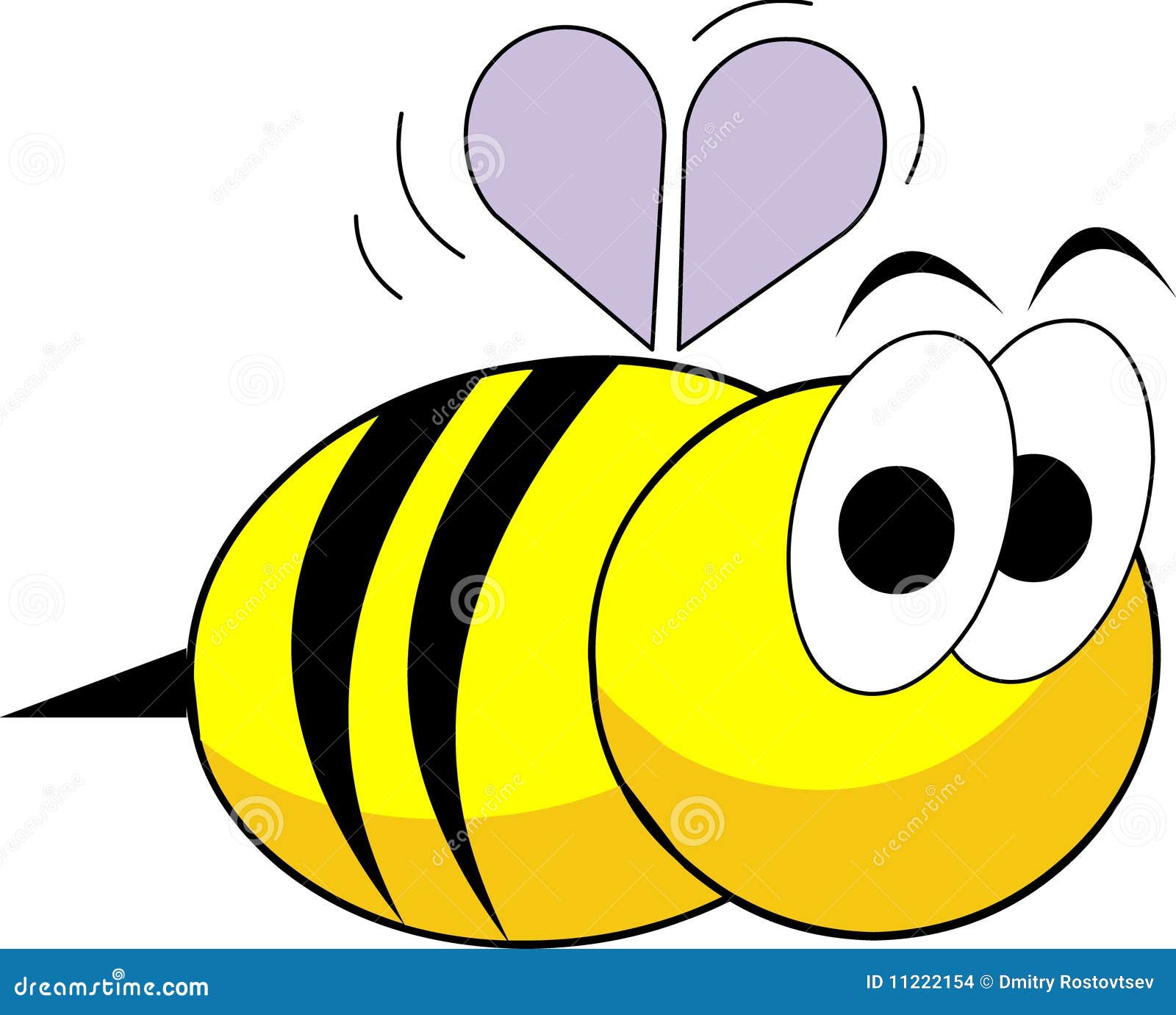 Funny bee stock vector. Illustration of cartoon, funny - 11222154