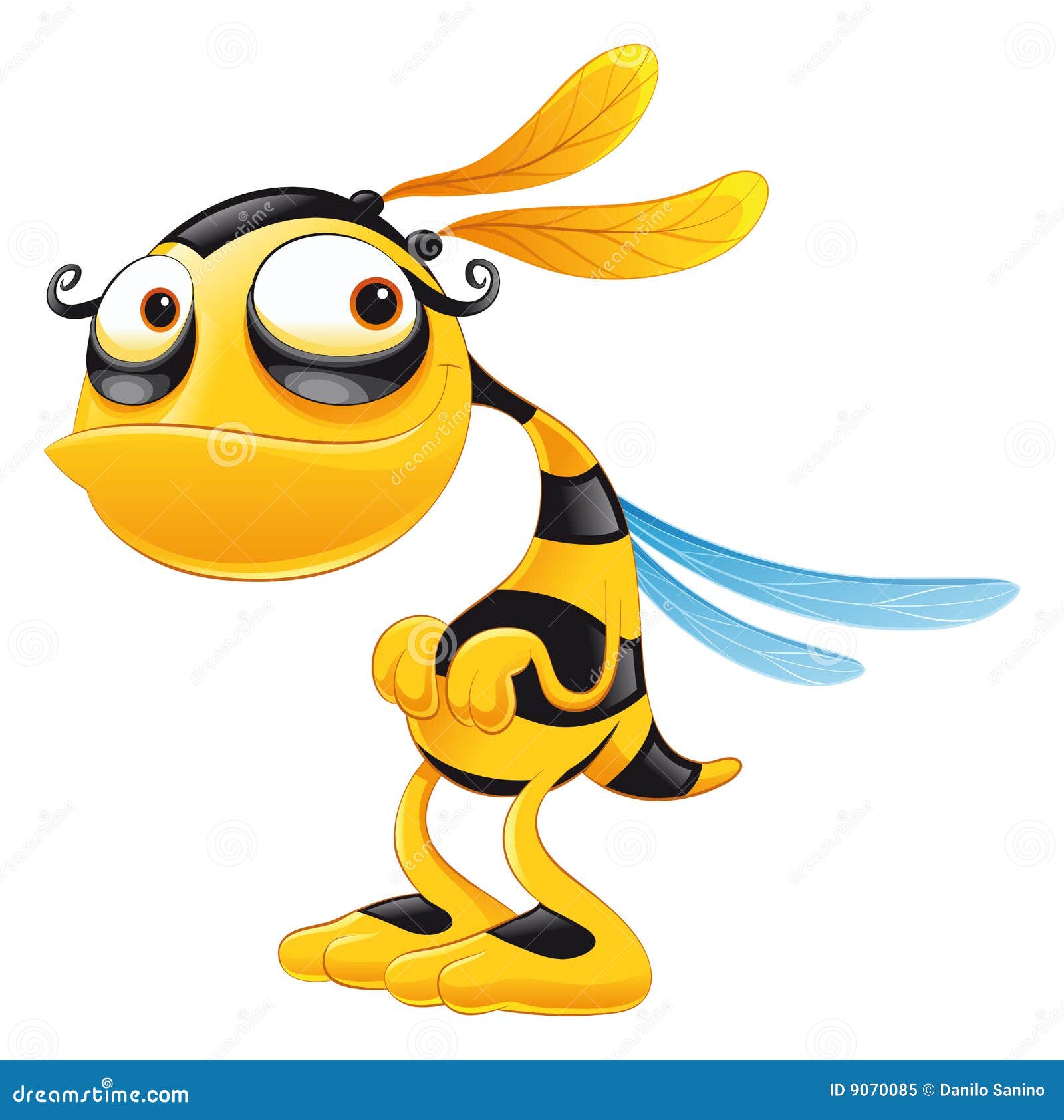 Funny Bee Royalty Free Stock Photo - Image: 9070085