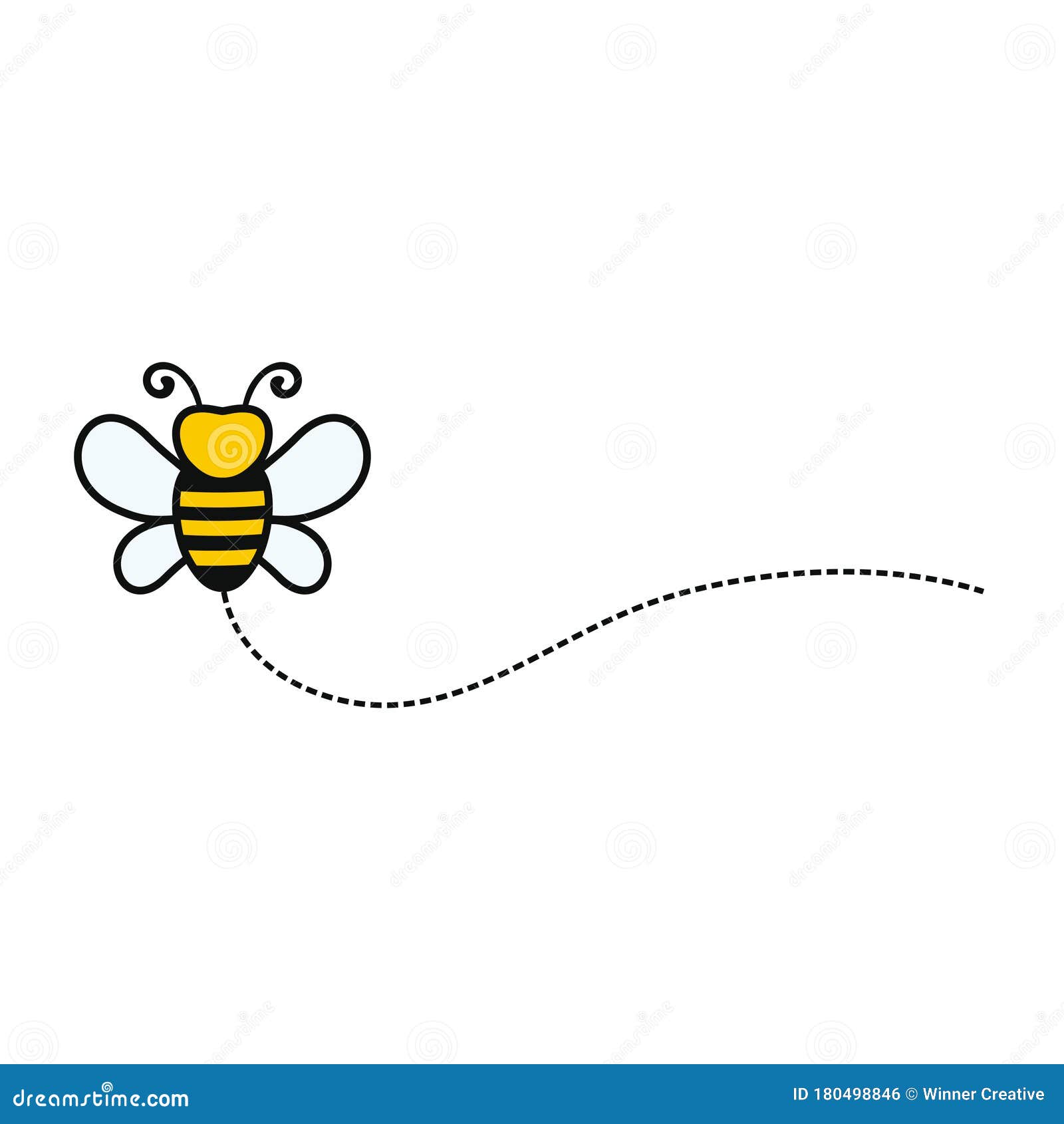 Cute Bee Character Logo Vector Stock Vector - Illustration of concept ...