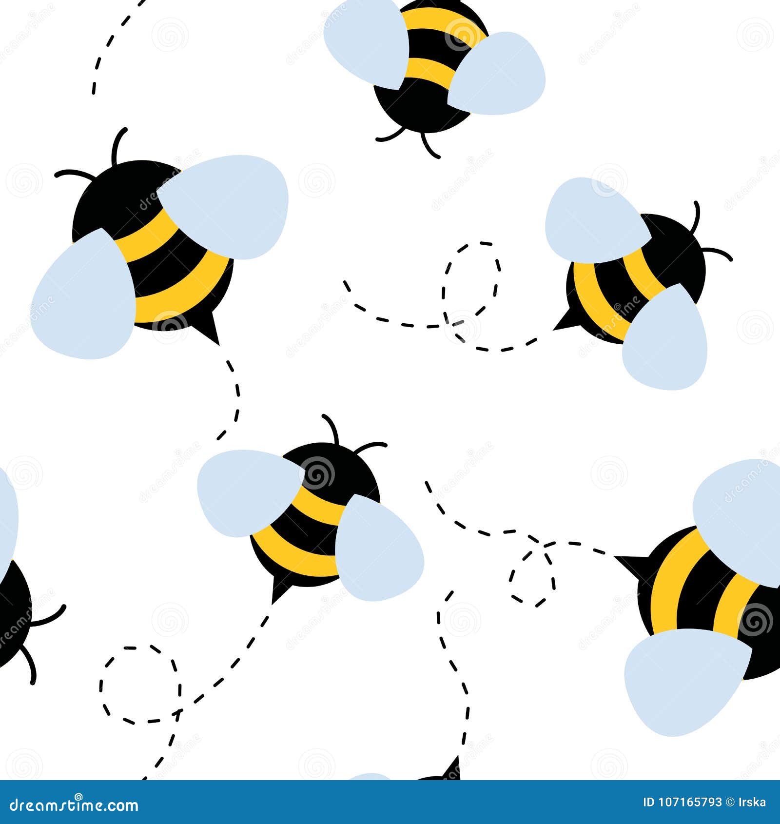Bee Seamless Pattern. Honey Vector. Stock Vector - Illustration of cute ... Bee Seamless Pattern. Honey Vector. Stock Vector - Illustration of cute ...