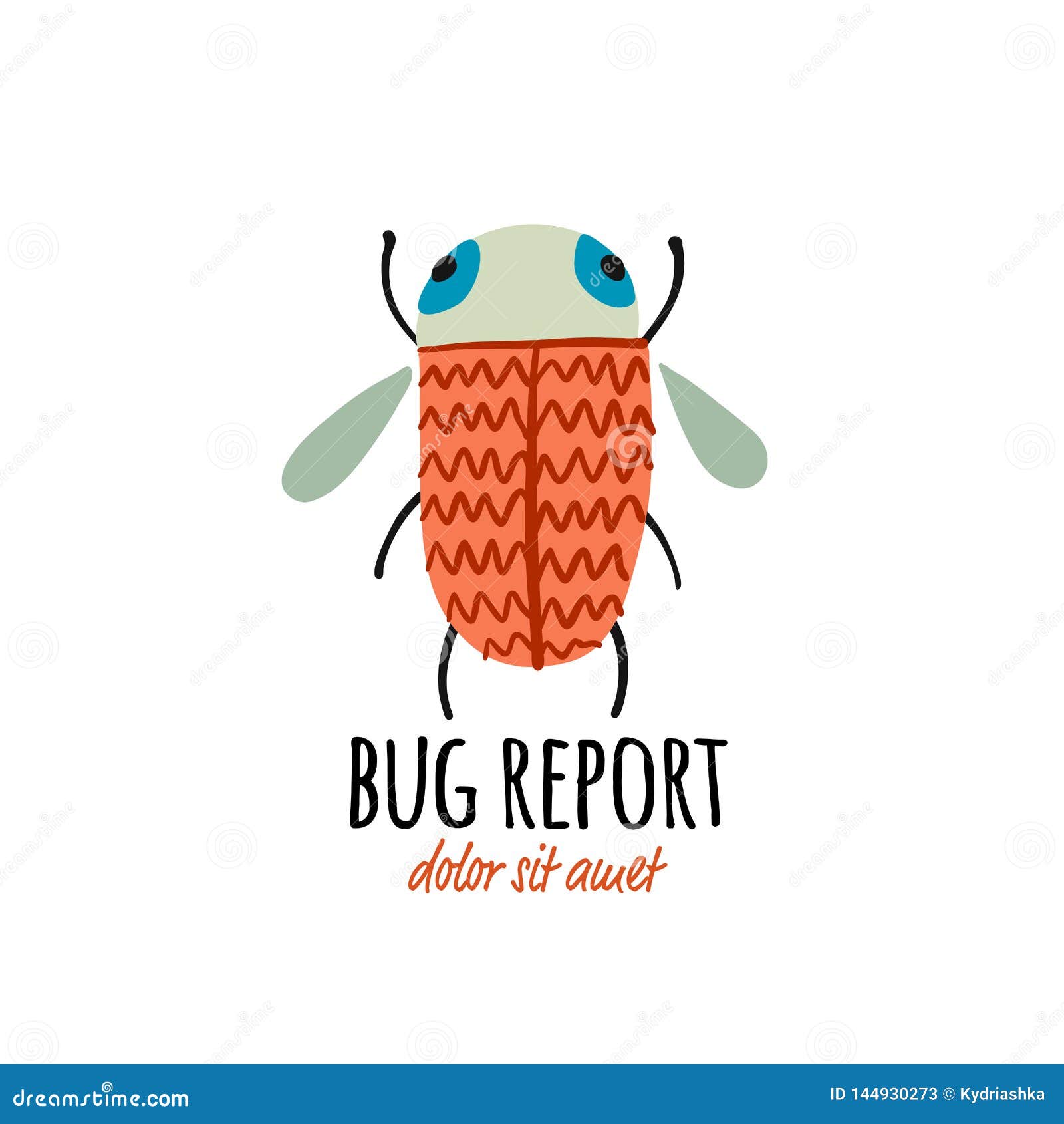 Funny Beetle, Bug Character for Your Design Stock Vector - Illustration ...