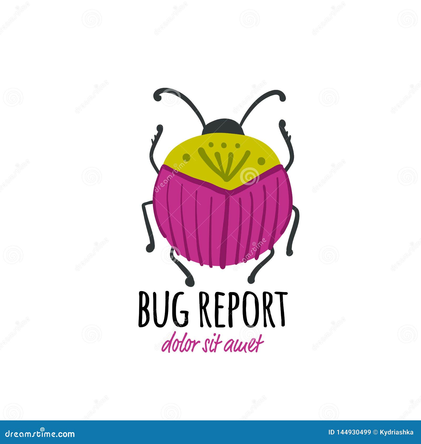 Funny Beetle, Bug Character for Your Design Stock Vector - Illustration ...
