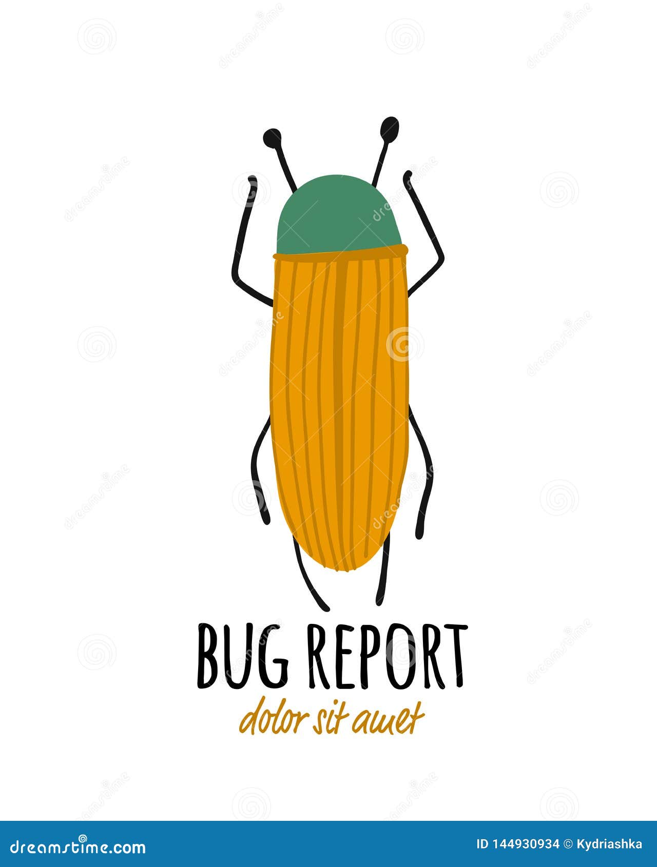 Funny Beetle, Bug Character for Your Design Stock Vector - Illustration ...