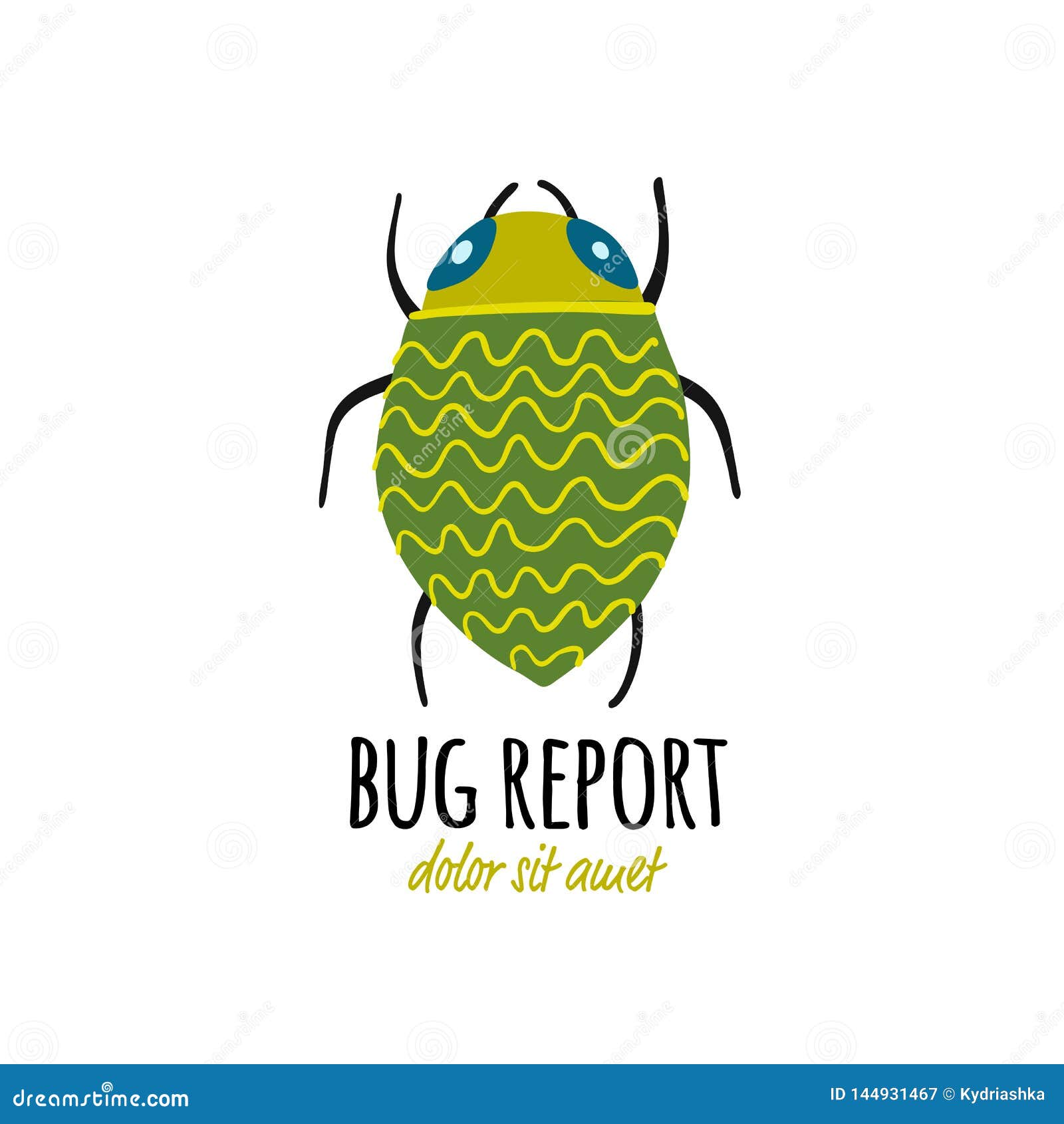Funny Beetle, Bug Character for Your Design Stock Vector - Illustration ...