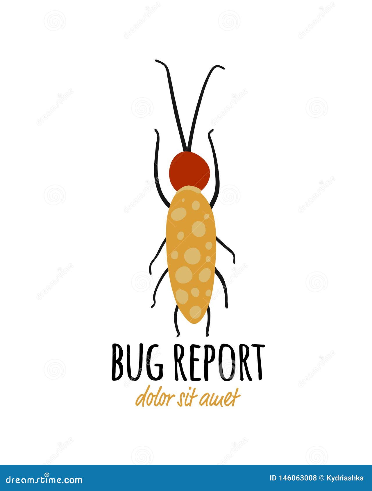 Funny Beetle, Bug Character for Your Design Stock Vector - Illustration ...