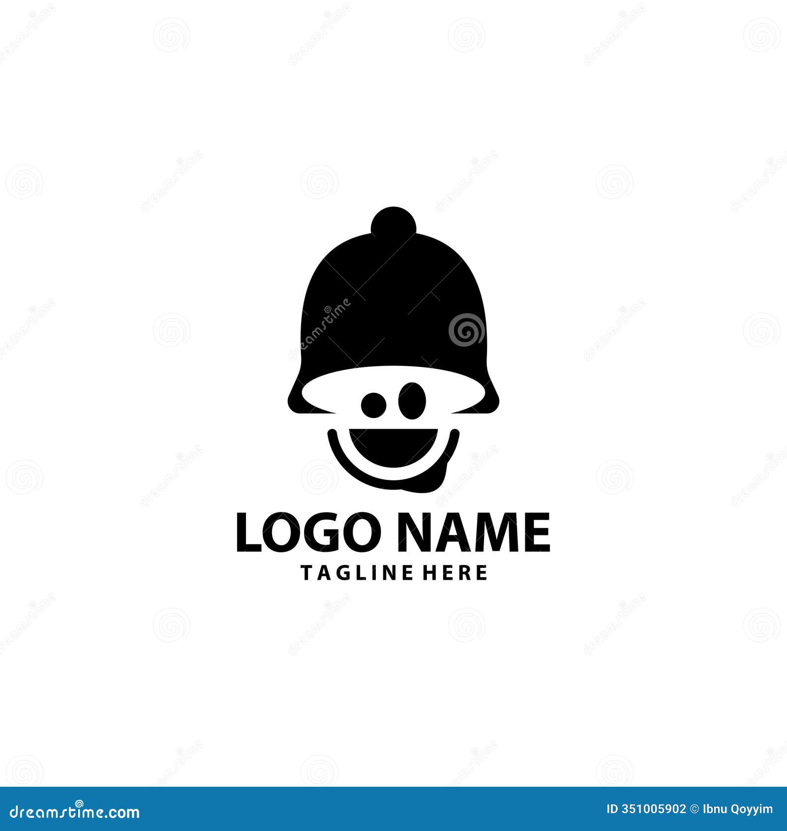 Funny Bell Logo Design Vector Stock Illustration - Illustration of icon ...