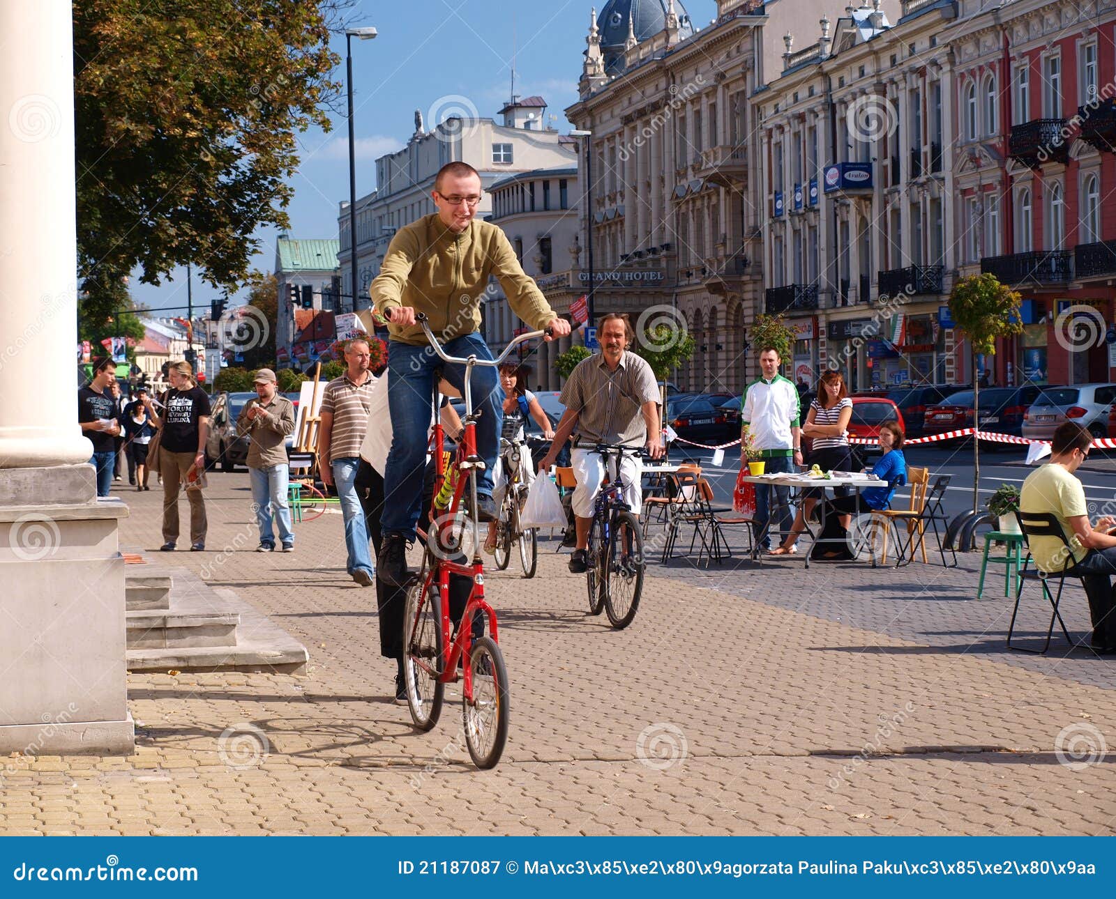 Funny bike, Lublin, Poland editorial photography. Image of active ...