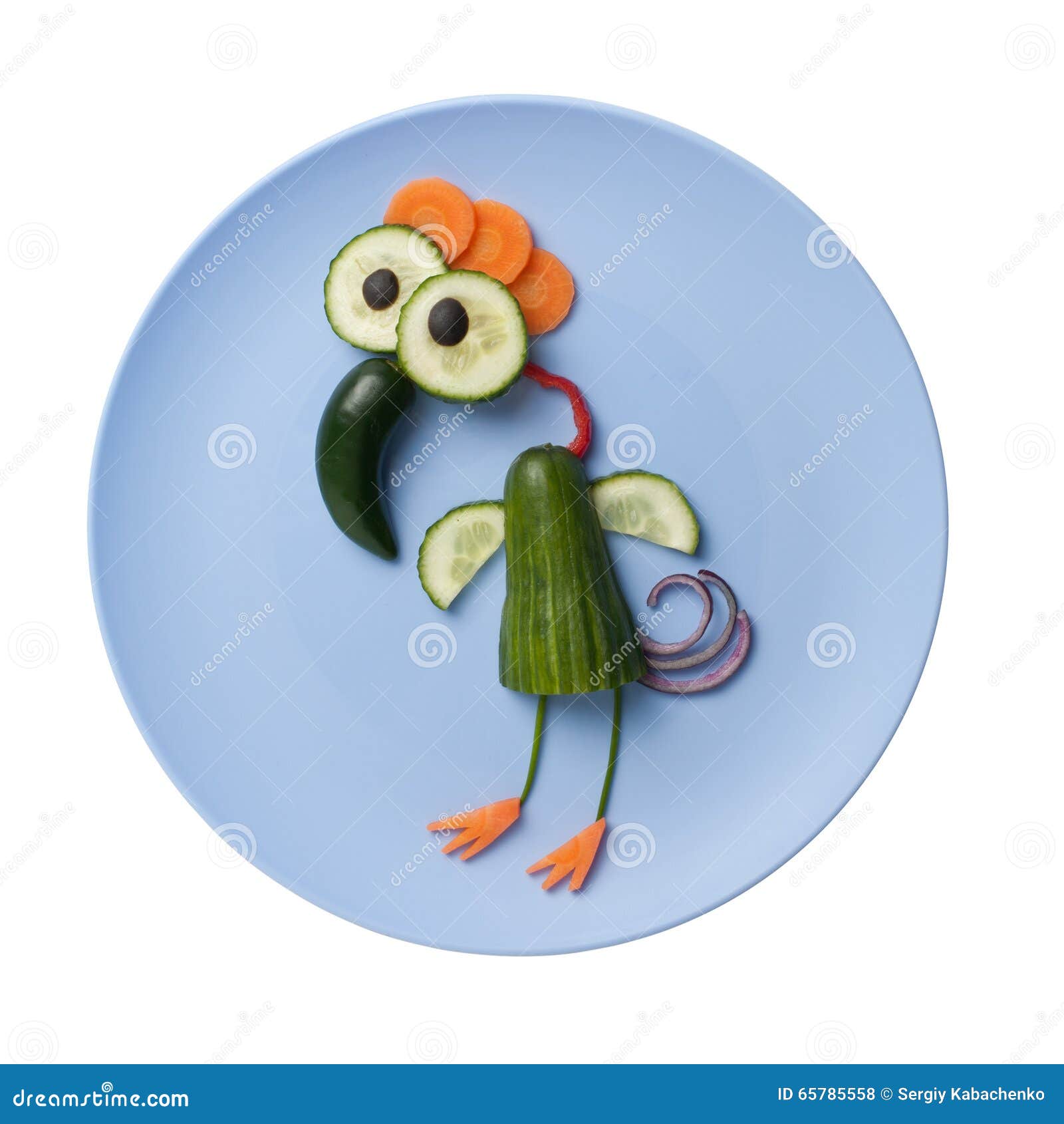 Funny Bird Made of Vegetables Stock Photo - Image of vegetarian ...