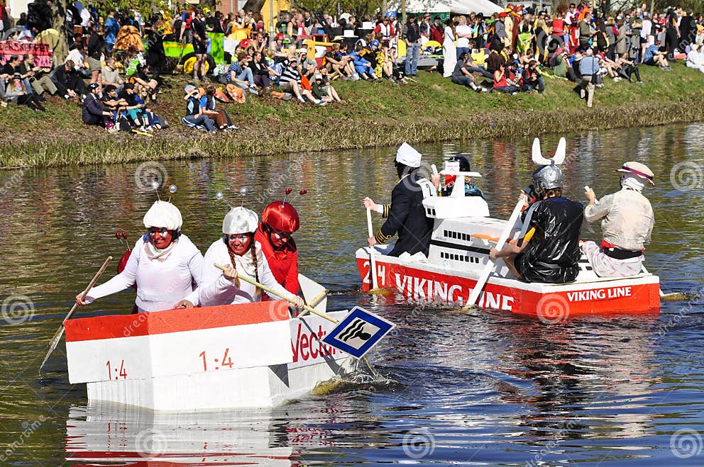 A funny boat race editorial stock photo. Image of colorful - 9194853