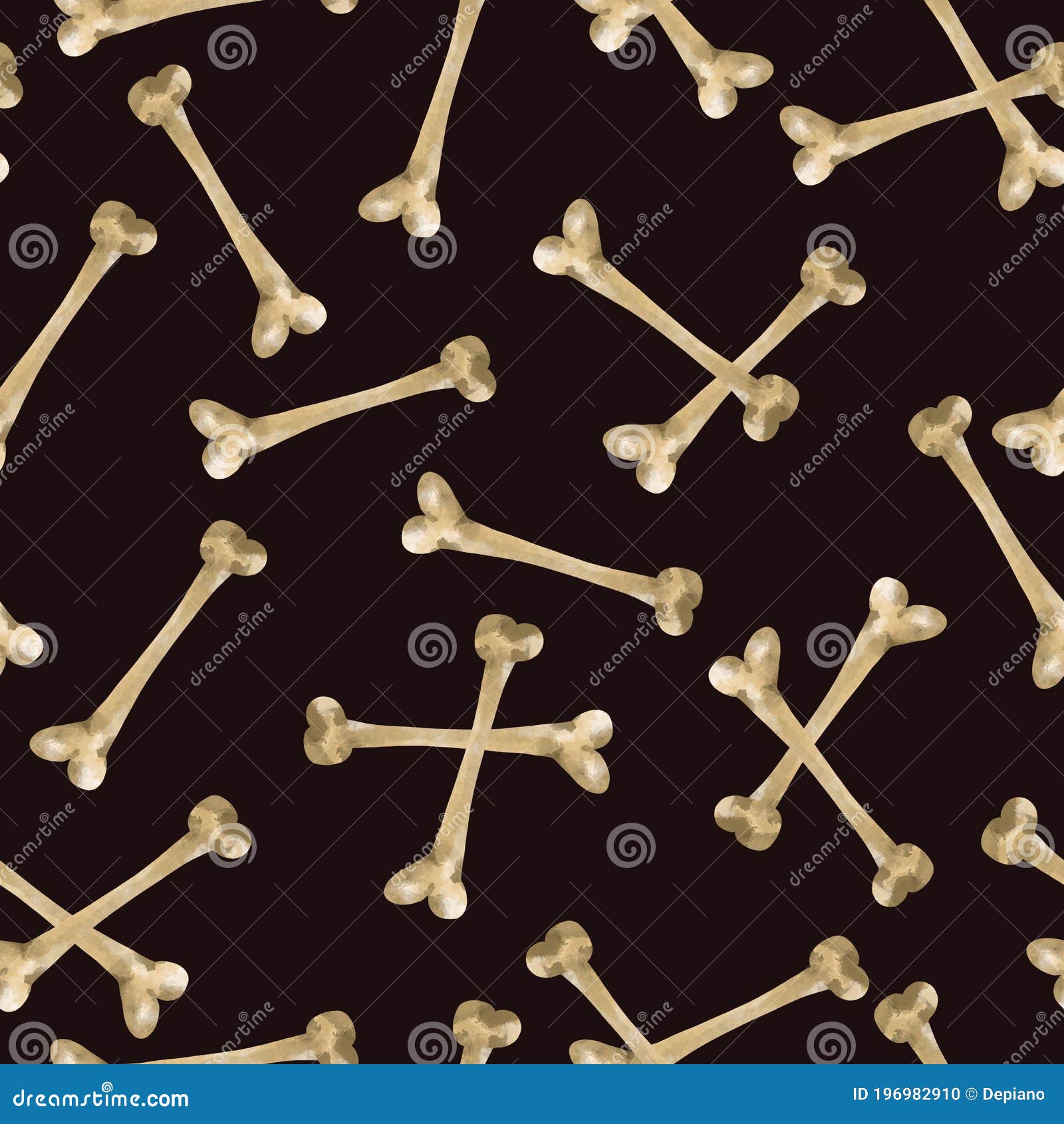 Funny Bones Seamless Pattern. Day of the Dead Texture Stock ...