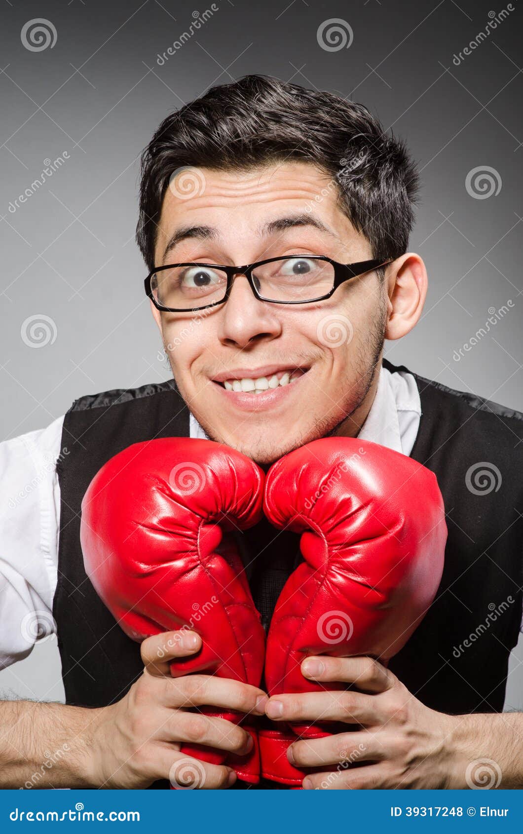 Funny boxer businessman stock photo. Image of competition - 39317248