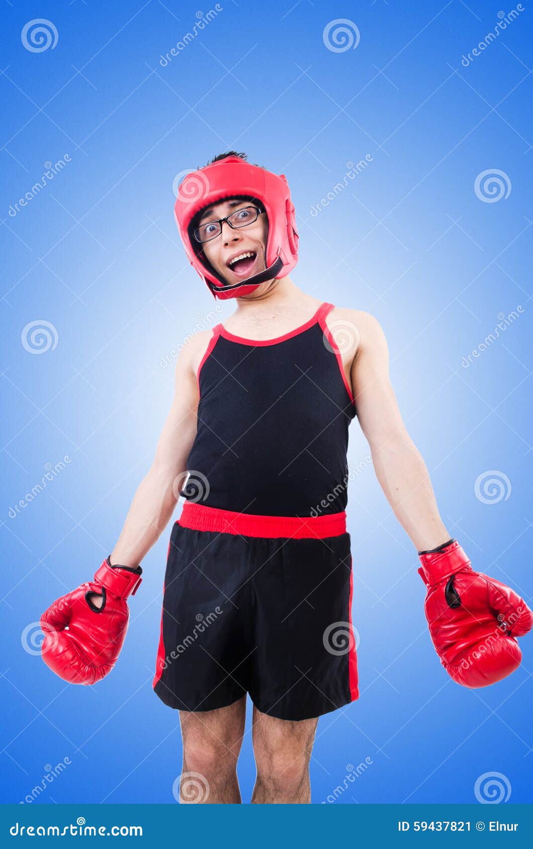 Funny boxer stock image. Image of adult, fighter, boxing - 59437821