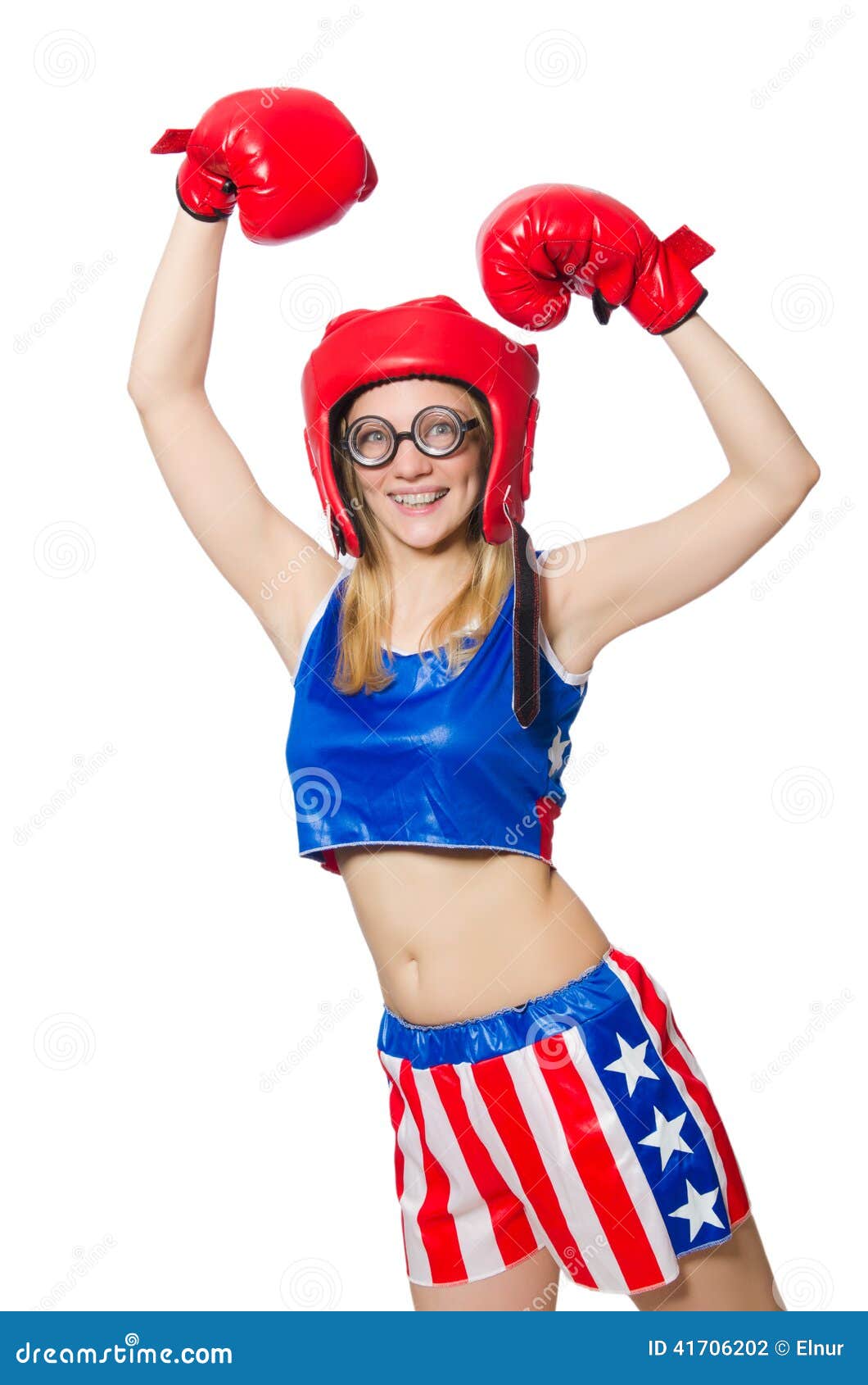 Funny boxer isolated stock photo. Image of fighter, humor - 41706202