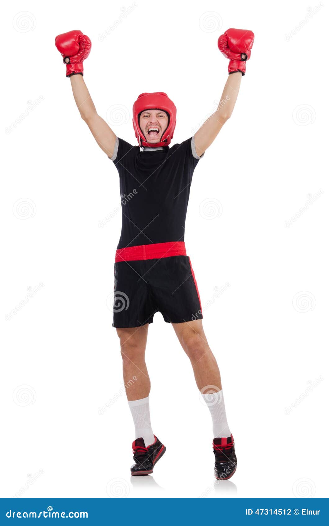 Funny boxer isolated stock photo. Image of humourous - 47314512