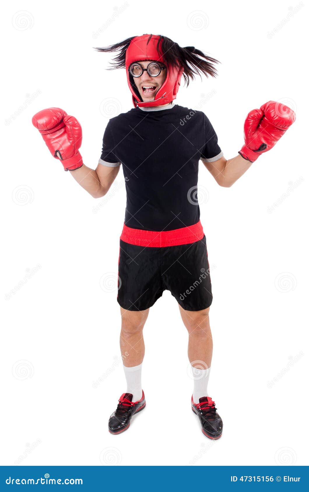 Funny boxer isolated stock photo. Image of action, irate - 47315156