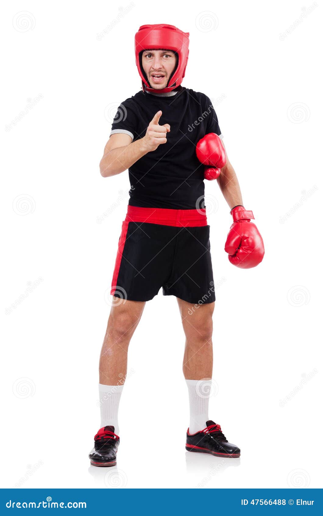 Funny boxer isolated stock photo. Image of athlete, healthy - 47566488