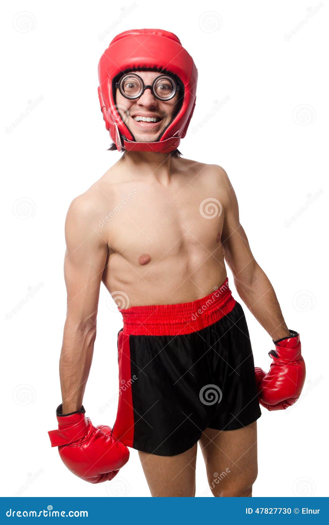 Funny boxer isolated stock photo. Image of fitness, athlete - 47827730