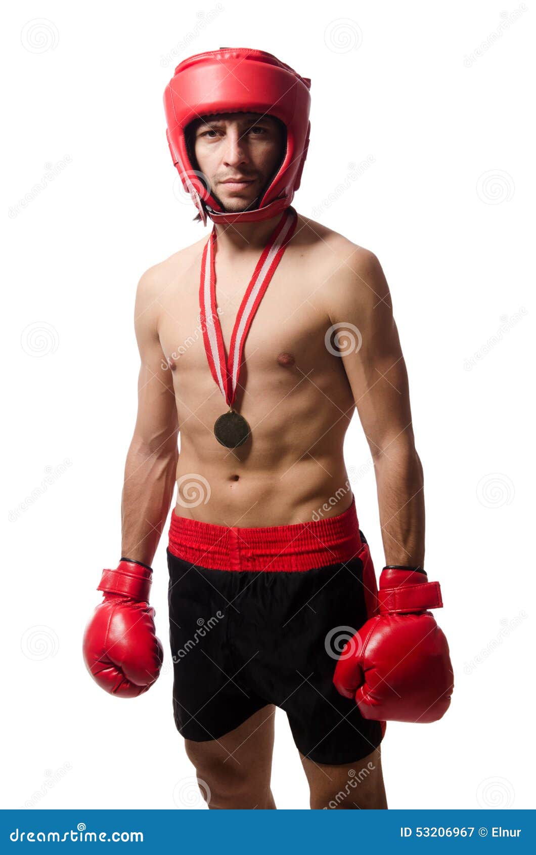 Funny Boxer Isolated on the White Stock Image - Image of angry ...