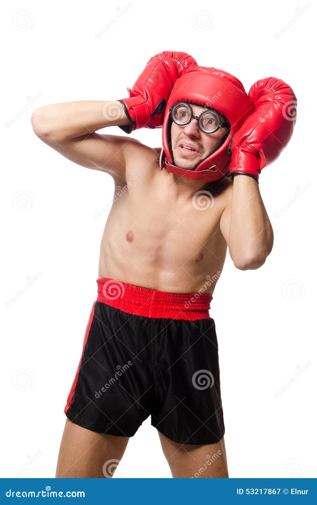 Funny Boxer Isolated on the White Stock Image - Image of hand, arts ...