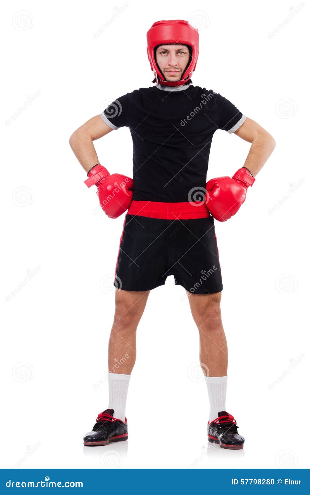 Funny Boxer Isolated on the White Stock Photo - Image of gloves ...
