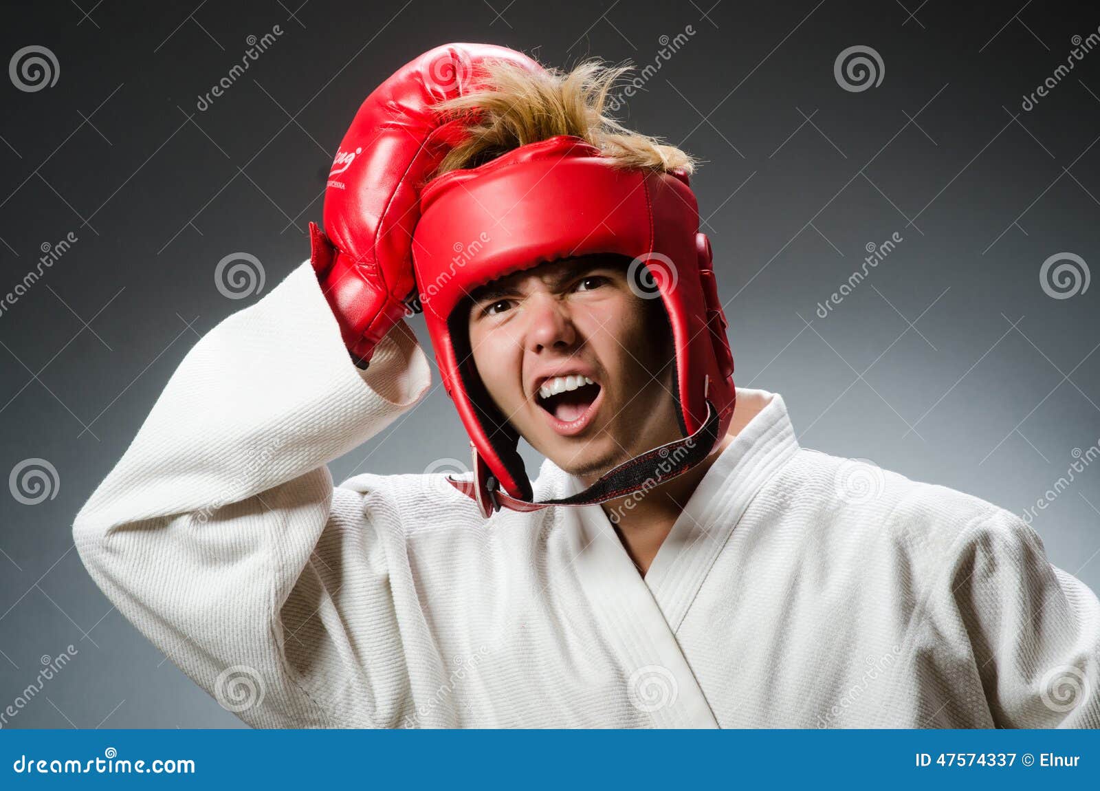 Funny boxer in sport stock image. Image of boxing, body - 47574337