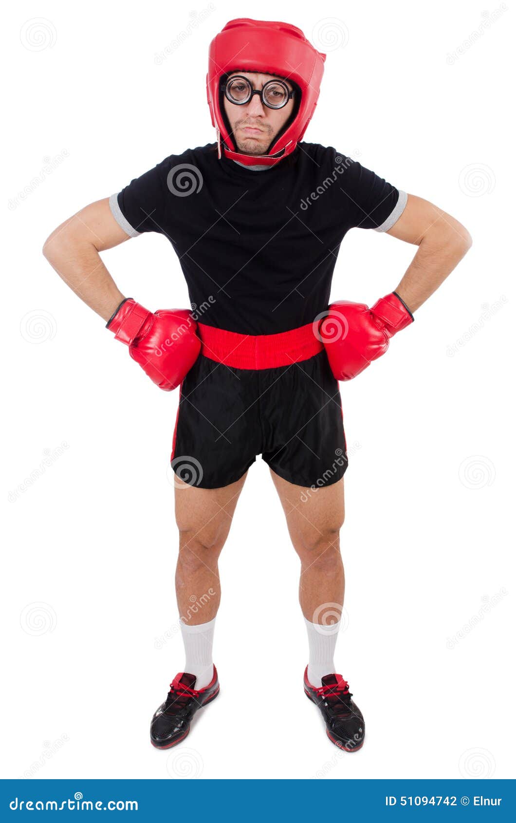 Funny boxer stock photo. Image of athlete, glasses, irate - 51094742
