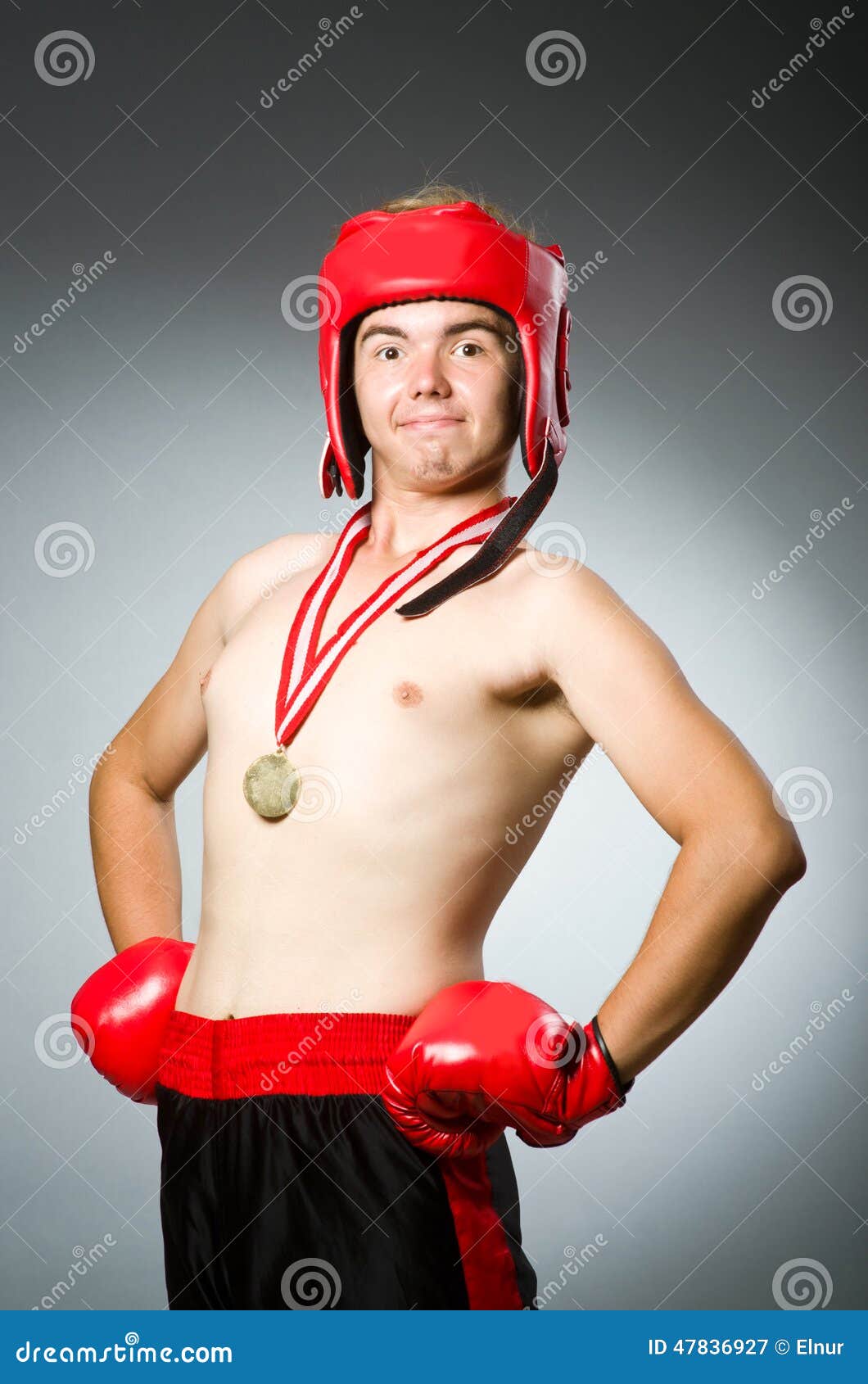 Funny boxer with winning stock image. Image of prize - 47836927