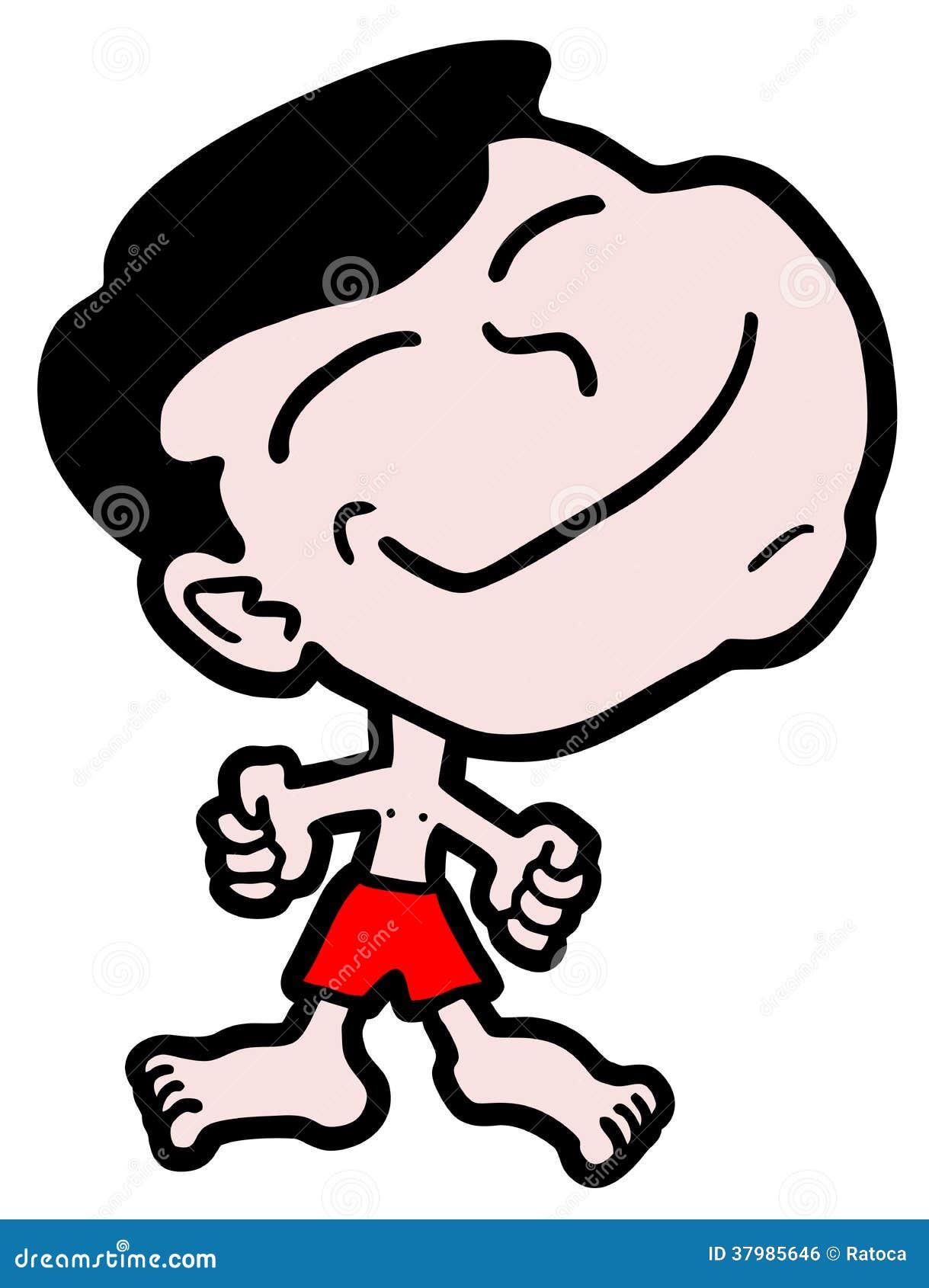 Funny boy stock vector. Illustration of comic, funny - 37985646