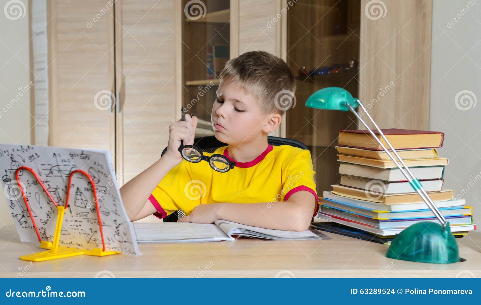 Kids Doing Homework And Having Fun