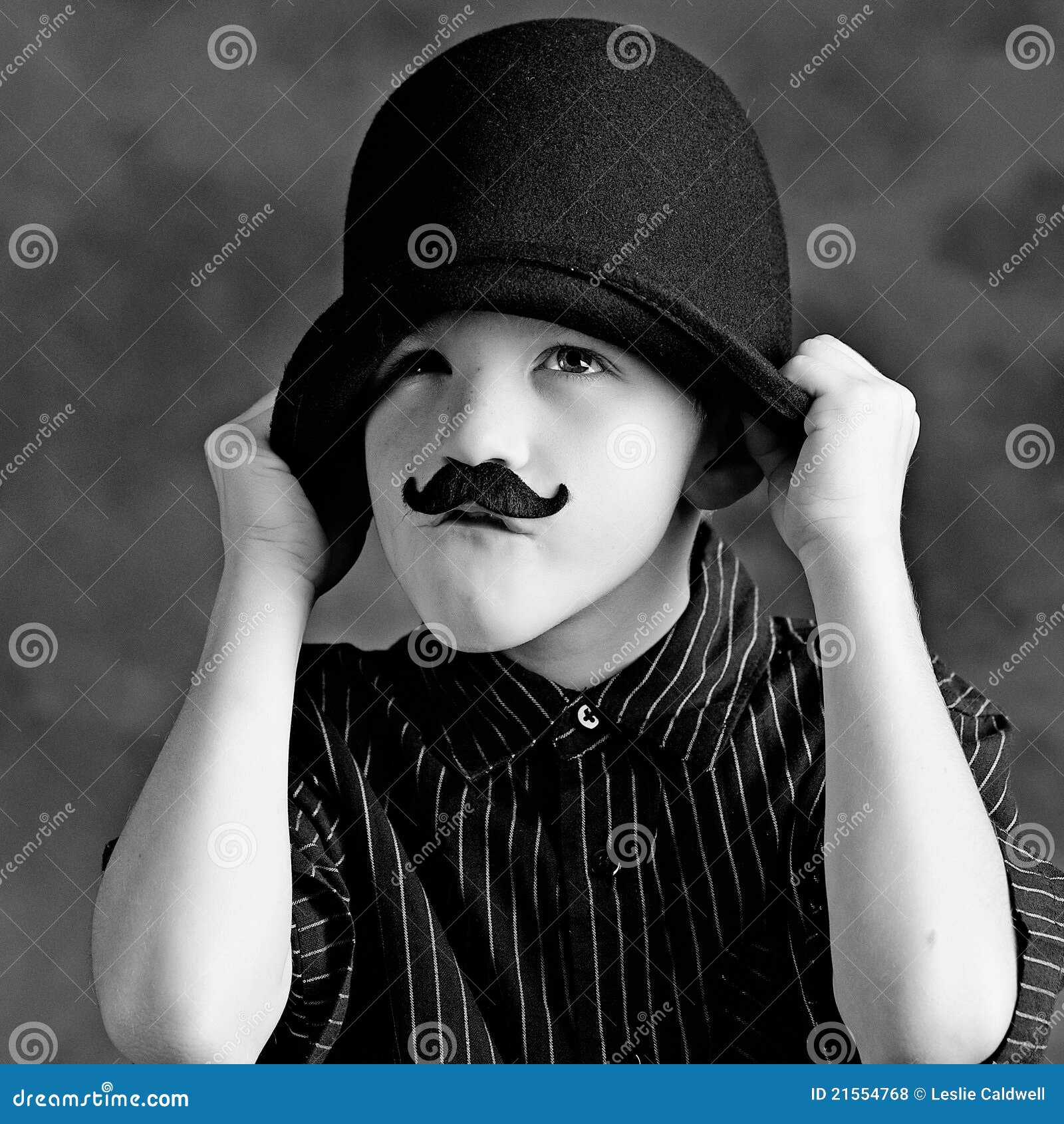 Funny boy with moustache stock photo. Image of playful - 21554768