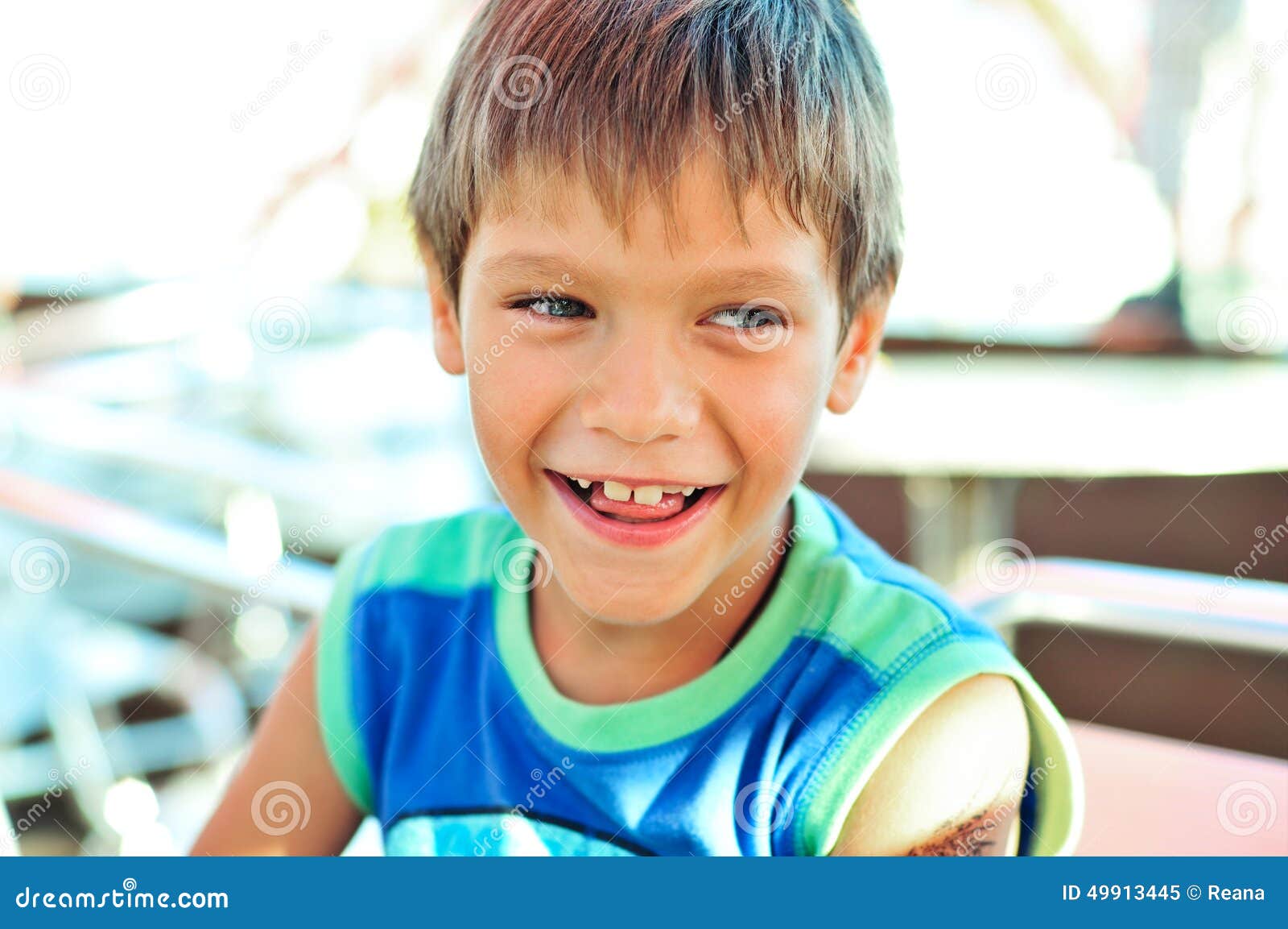 Funny boy outdoors stock image. Image of active, brat - 49913445