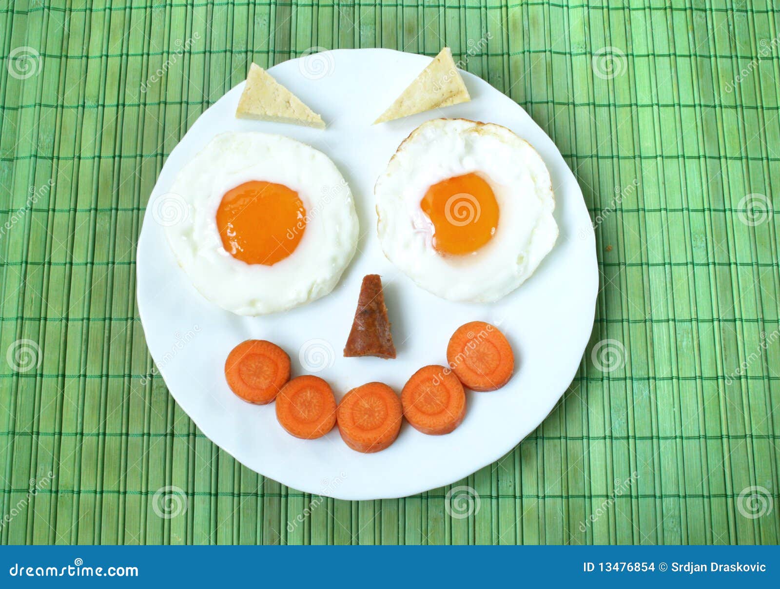 Funny breakfast stock photo. Image of morning, face, food - 13476854