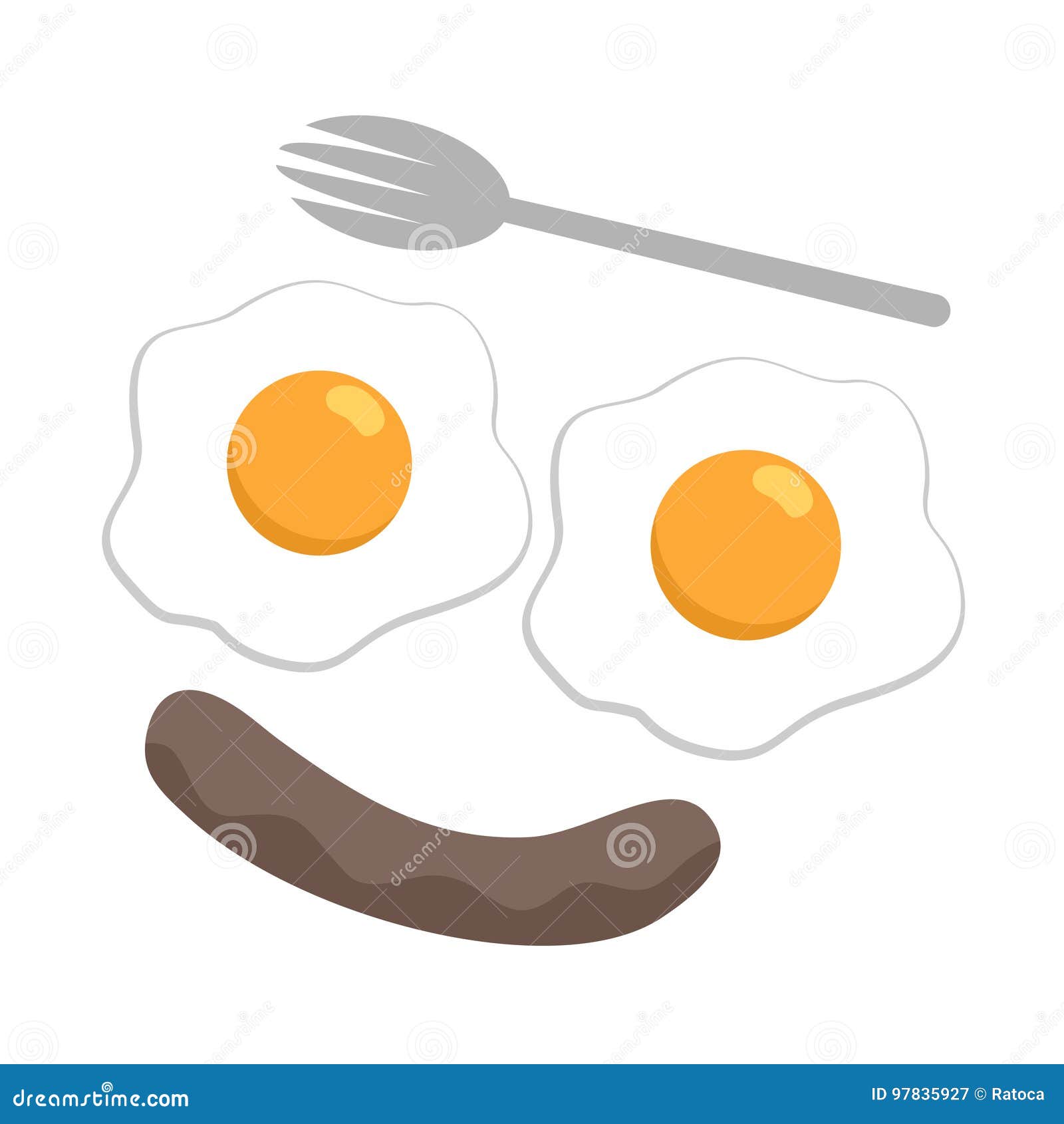 Funny Breakfast Comic Characters Sett, Food For Breakfast, Fast Food ...