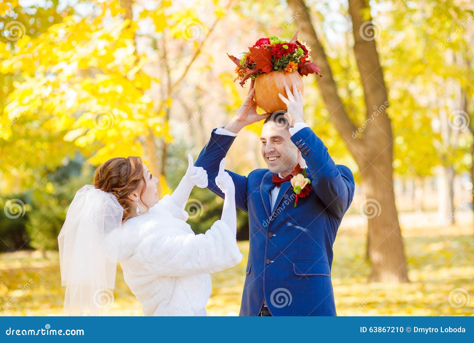 Funny Bride and Groom Wedding Stock Photo - Image of attractive ...
