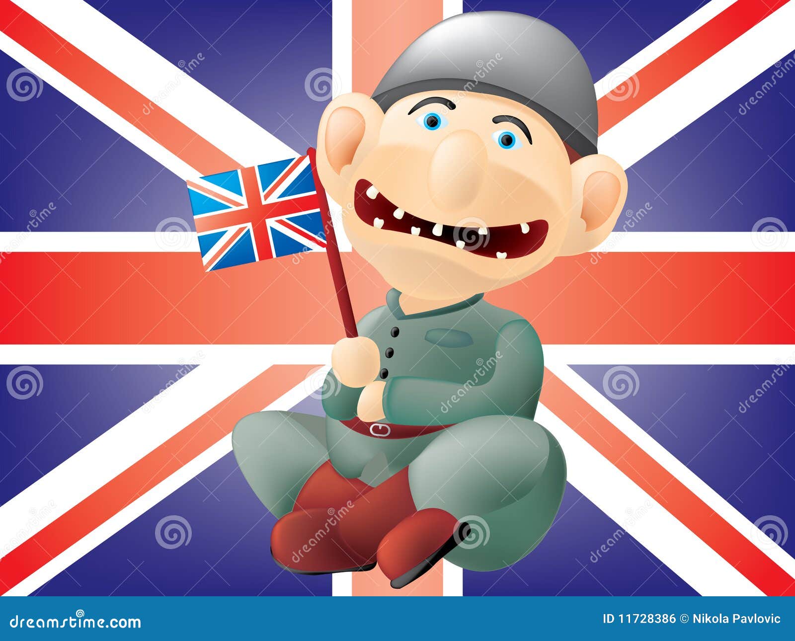 Colonial British Soldier Cartoon
