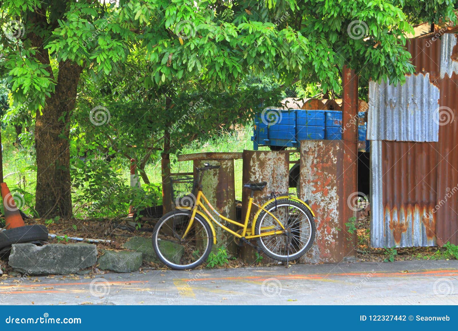 The Funny Broken Machine Trash Pile Stock Photo - Image of messy, junk ...