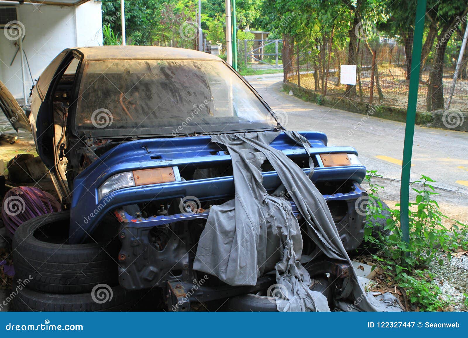 The Funny Broken Machine Trash Pile Stock Image - Image of ...