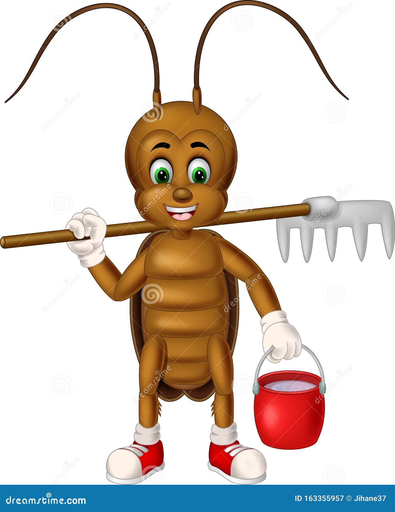 Big Brown Cockroach (cucaracha) Royalty-Free Cartoon | CartoonDealer ...