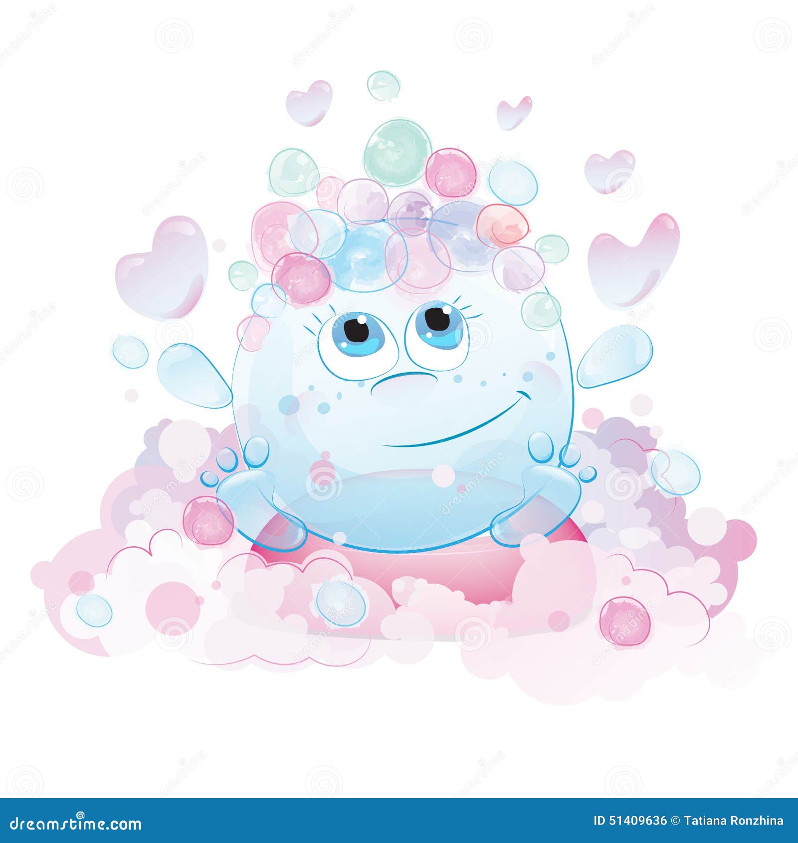 Funny bubble stock vector. Illustration of funny, cartoon - 51409636