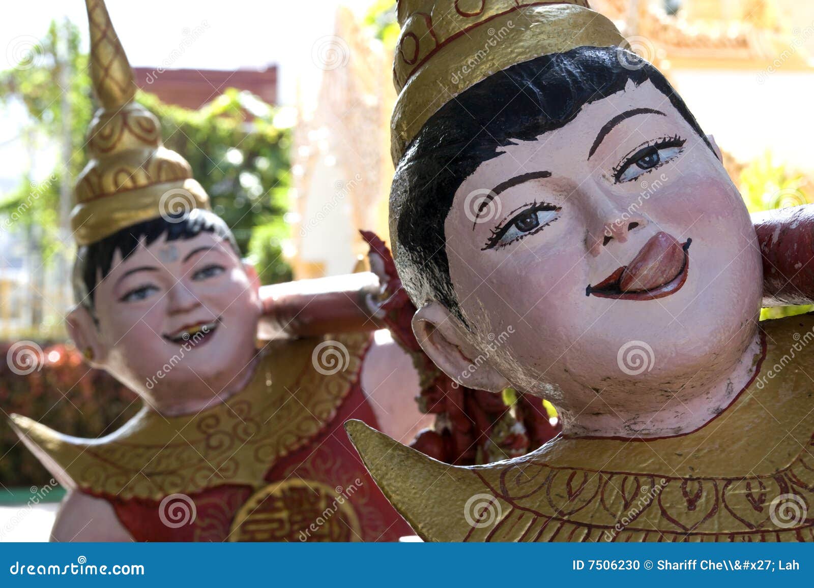 Statues In Burmese Temple Stock Image | CartoonDealer.com #276277