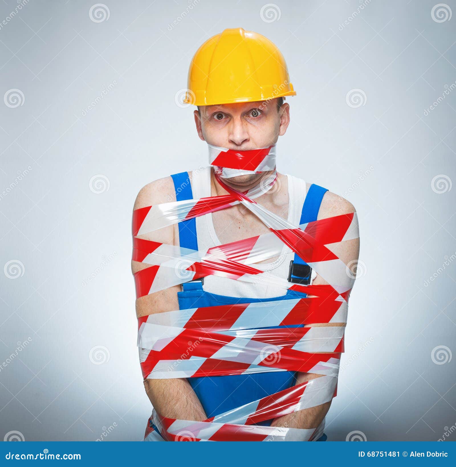 Funny Builder. Hard Work. Handwork. Load On The Back. Gravity To Wear ...