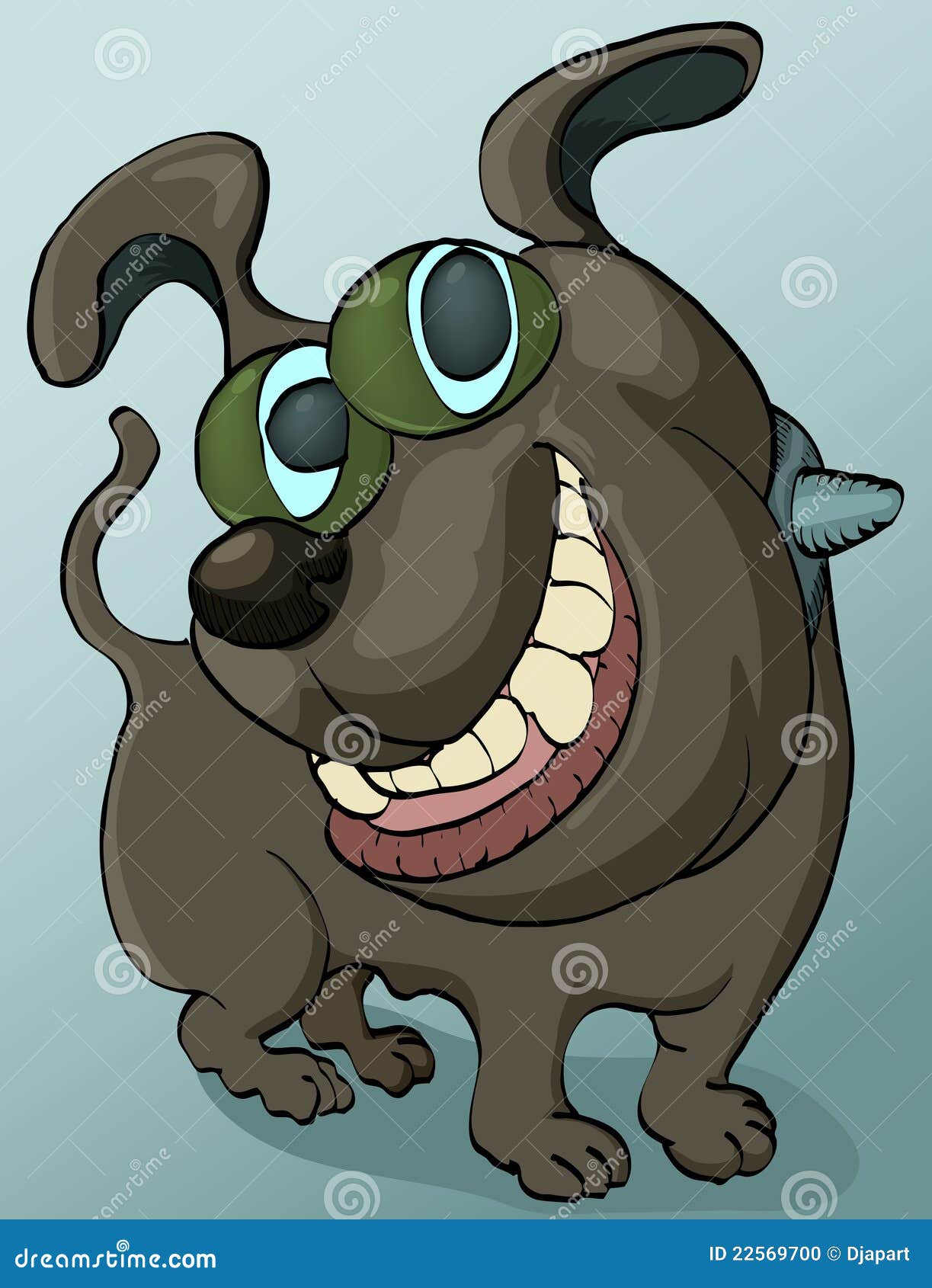 Funny buldog stock vector. Illustration of breed, bull - 22569700