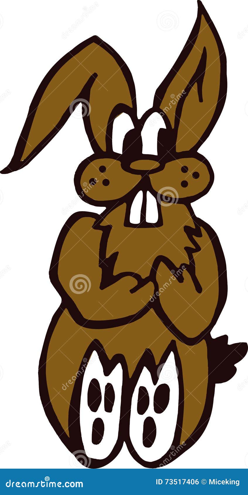 Funny bunny cartoon stock vector. Illustration of cartoon - 73517406