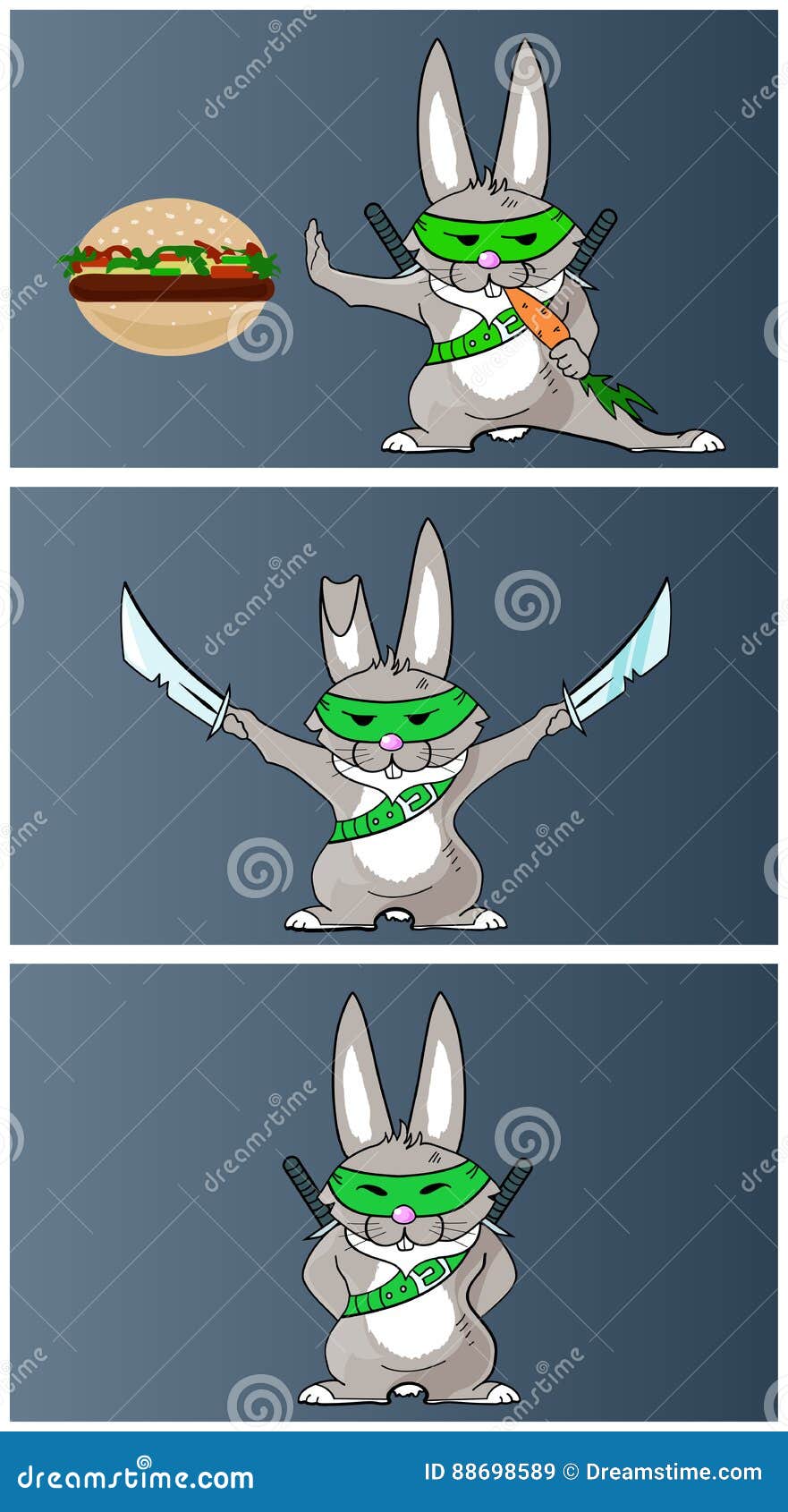 Bunny Fighting Stock Illustrations – 79 Bunny Fighting Stock ...