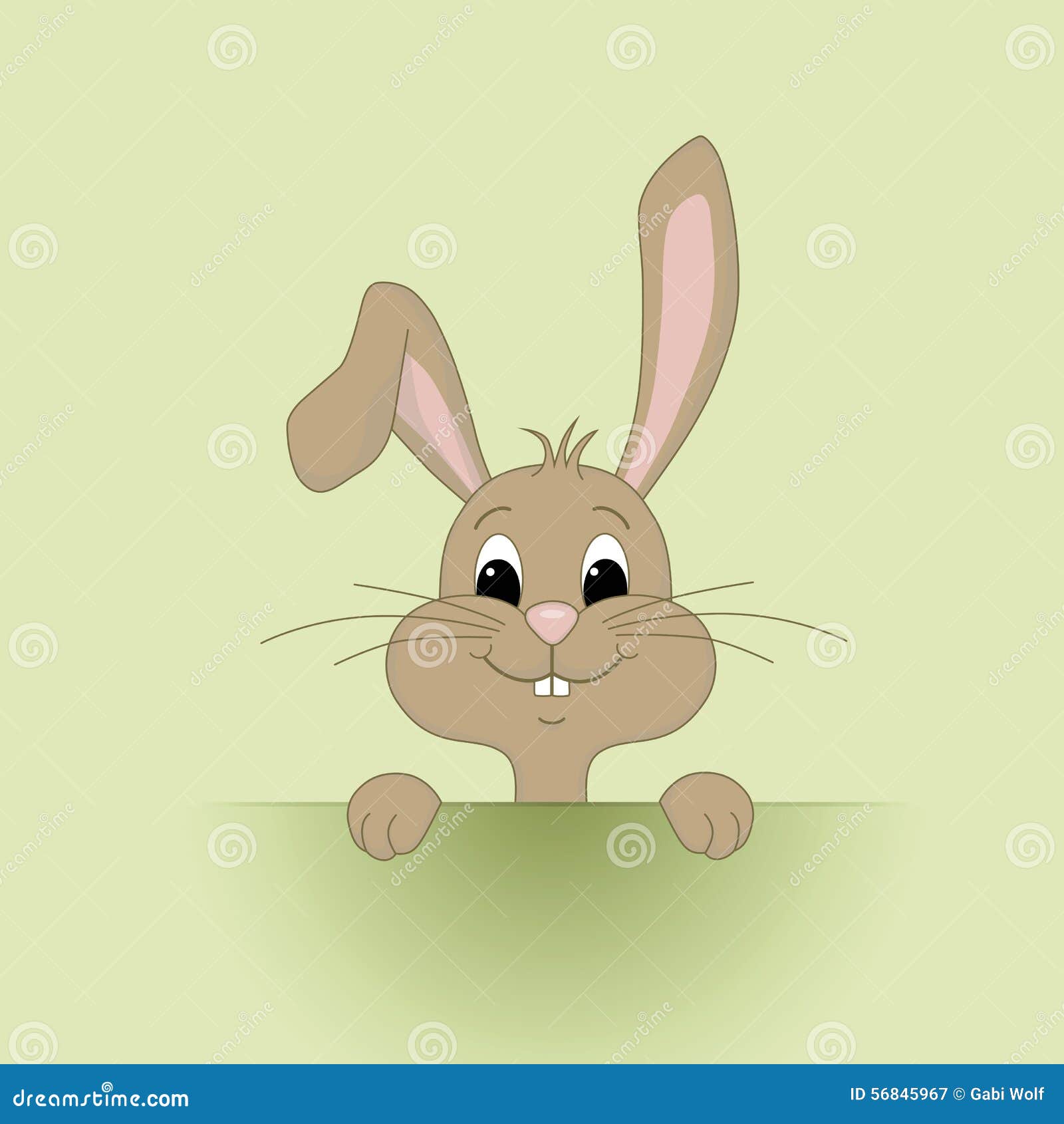 Funny bunny stock vector. Illustration of drawing, animal - 56845967