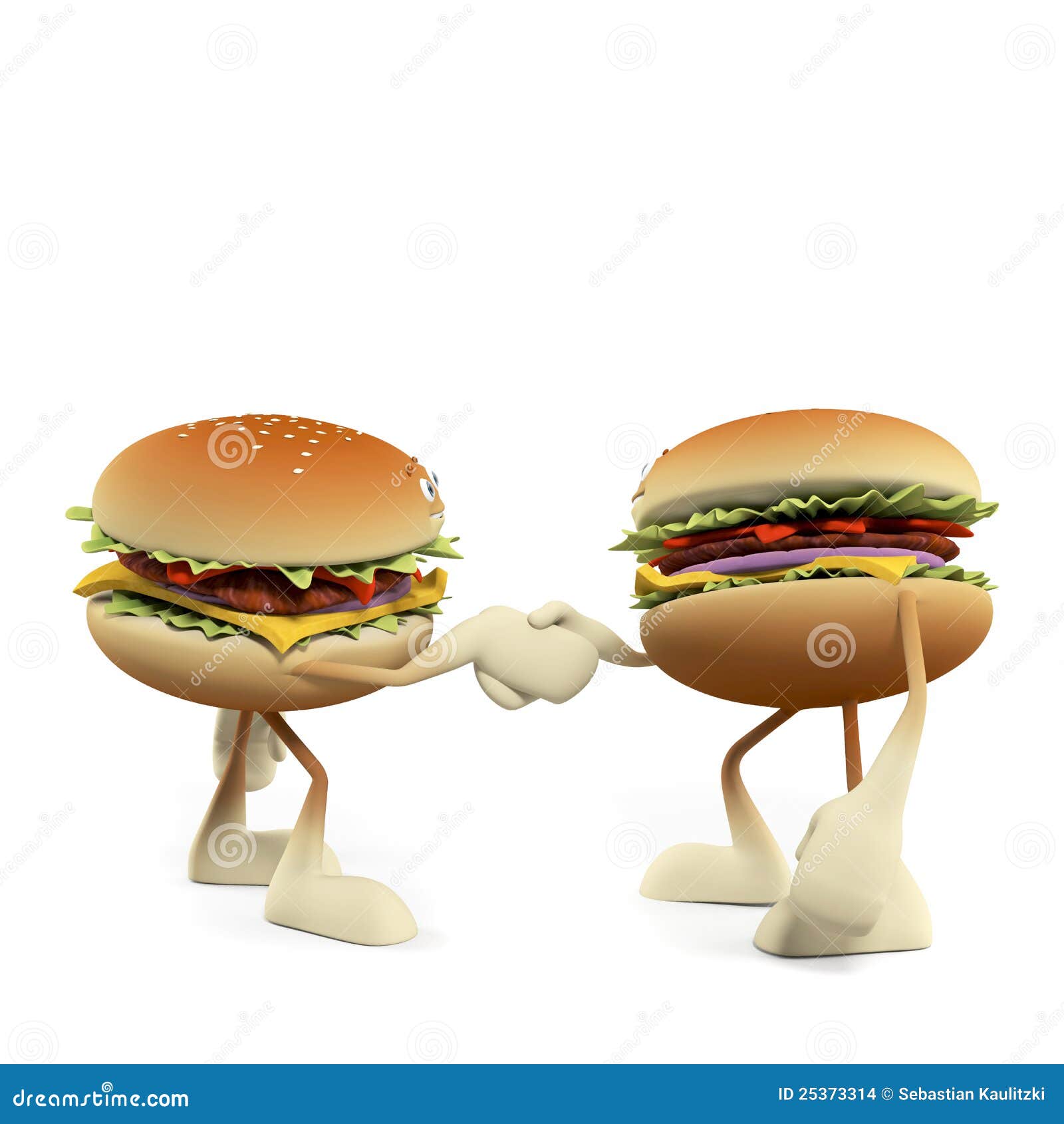 Funny burger stock illustration. Illustration of fatty - 25373314